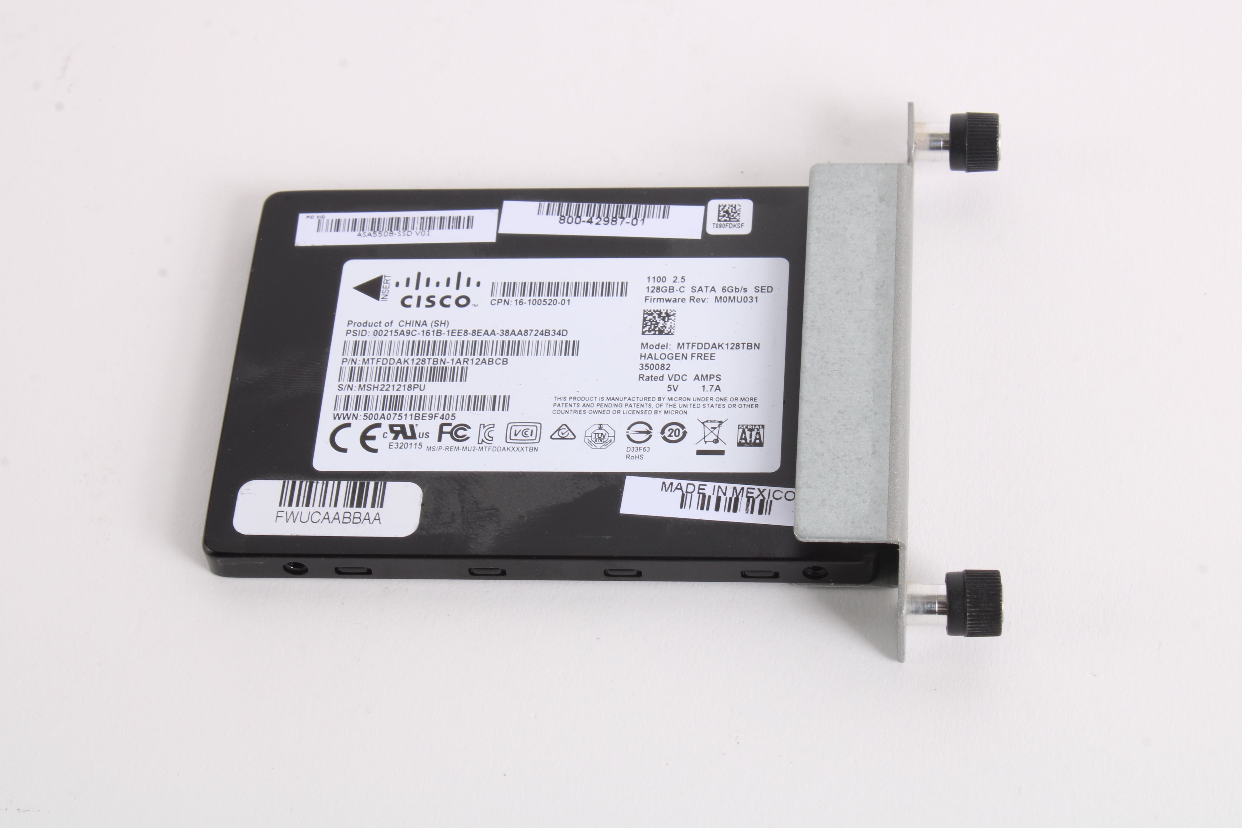 Cisco ASA5508-SSD V01 Solid State Drive 128GB M600 2.5 SATA 6GB/S Cisc ...