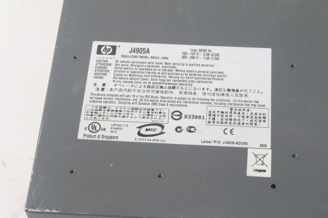 HP ProCurve 3400cl J4905A 24 Port Gigabit Managed Ethernet Switch – NTC ...