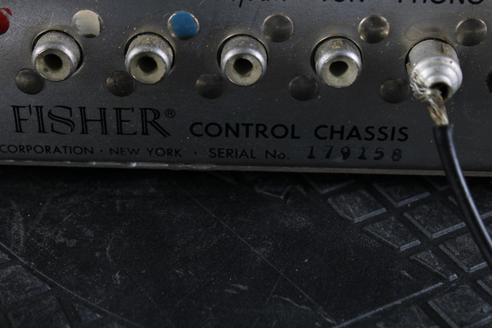 The Fisher Model 1000 AM/FM Tube Tuner Radio Control Chassis 12AX7 - A ...