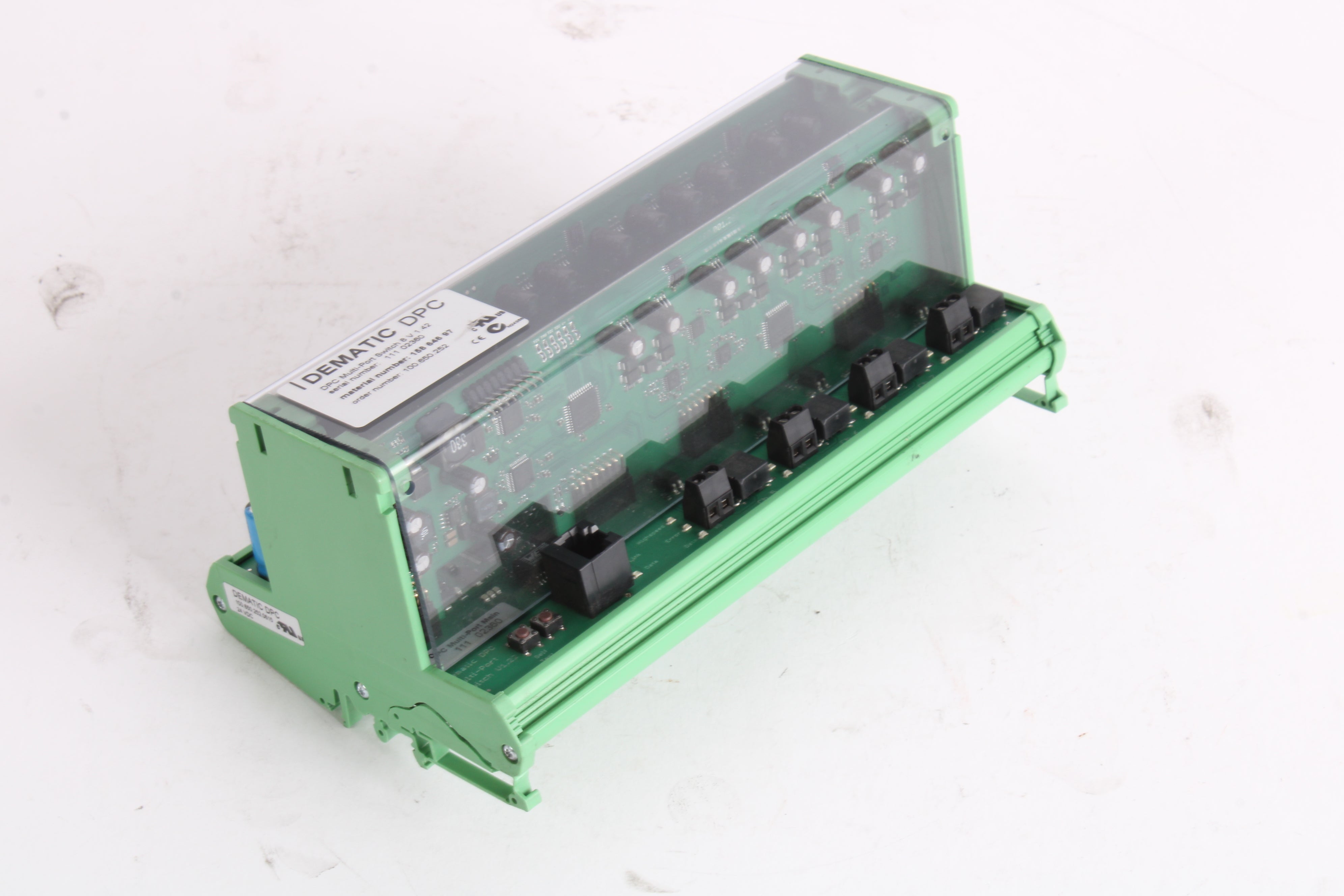 Dematic DPC 158 646 97 Multi-Port Switch 8 V 1.42 100.650.252 – NTC Tech