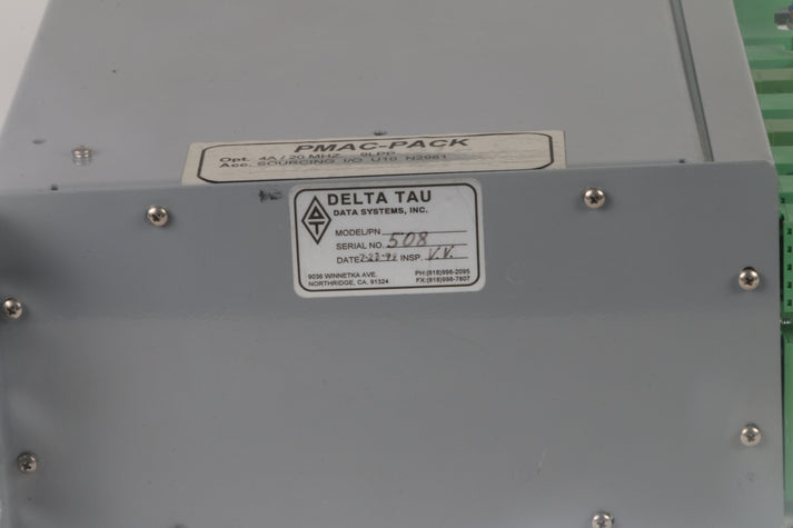 Delta Tau PMAC-PACK Programmable Multi-Axis Controller 4A/20 MHZ 9LPP ...