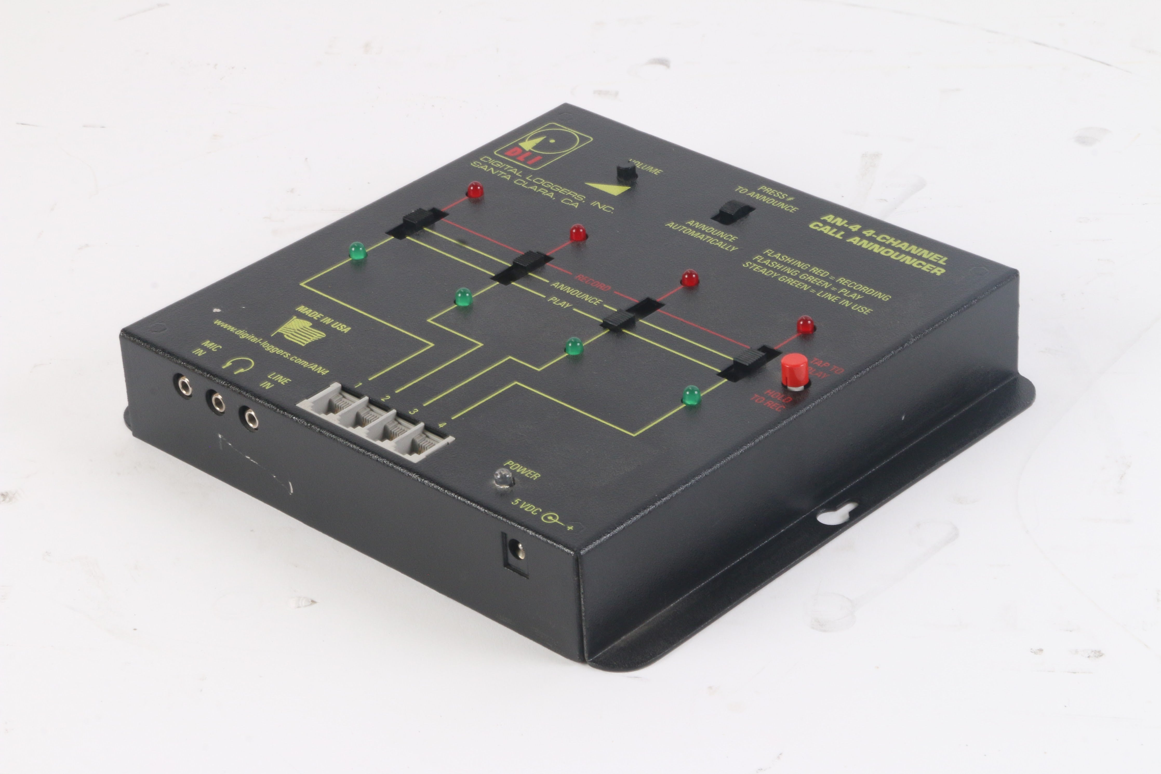 Digital Loggers AN-4 4-Channel Automatic Call Announcer – NTC Tech