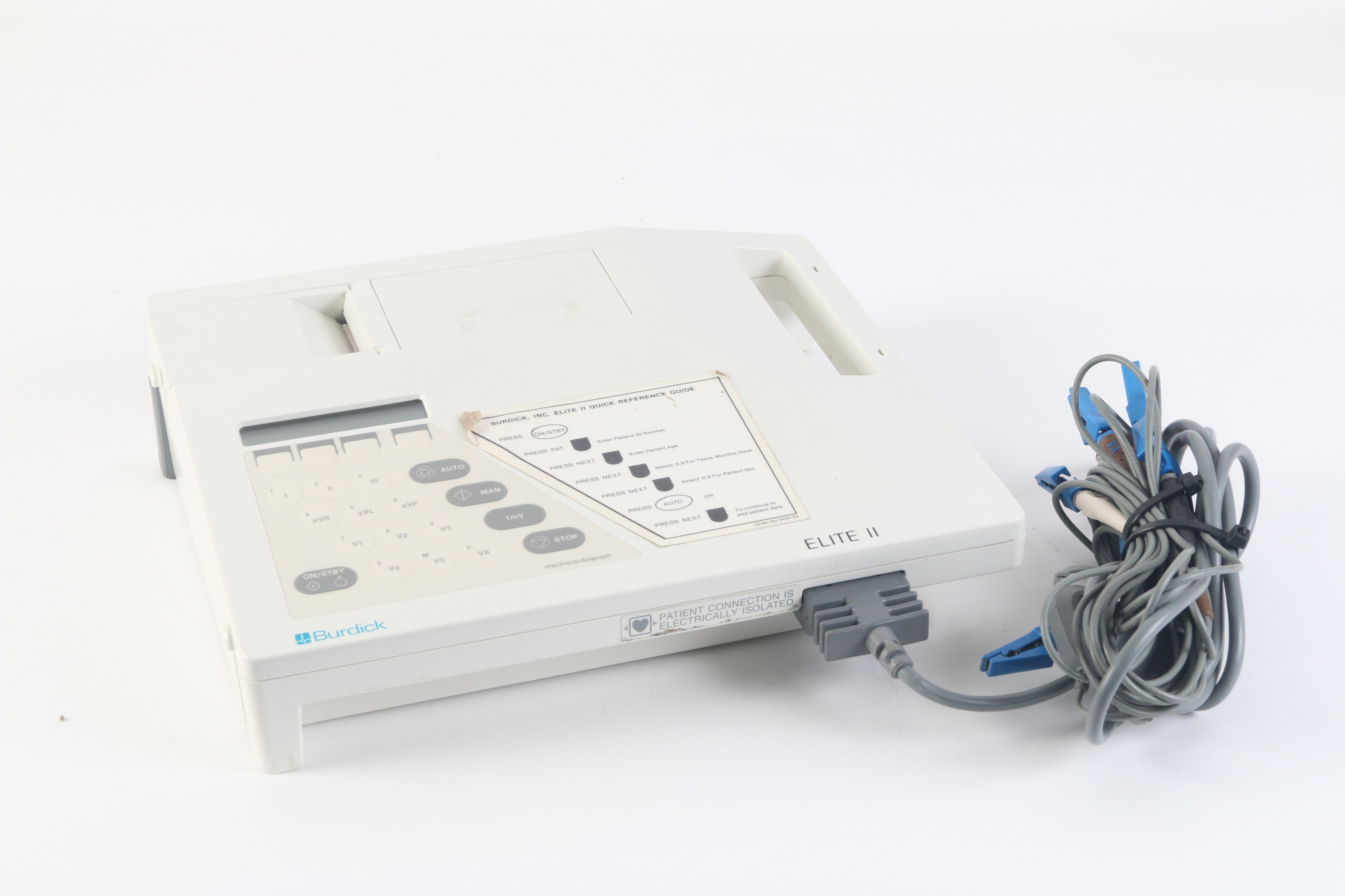 Burdick Elite II Portable EKG ECG 12 Lead Interpretive Includes Burdic ...