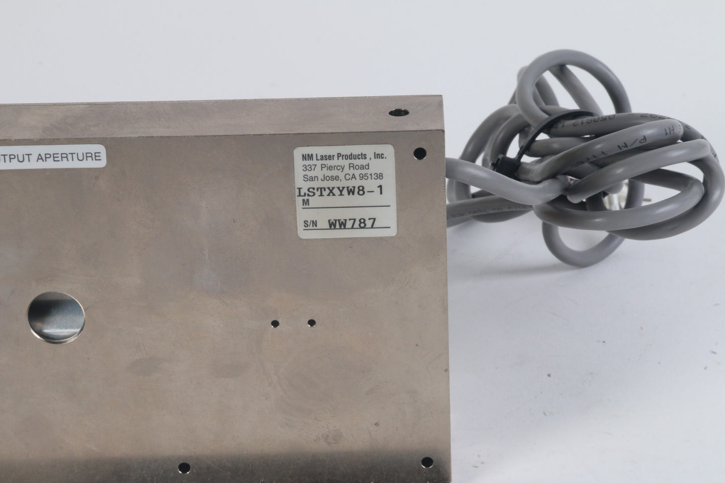 NM Laser Products LSTXYW8-1 Laser Input / Output Optic I/O Aperture Un ...