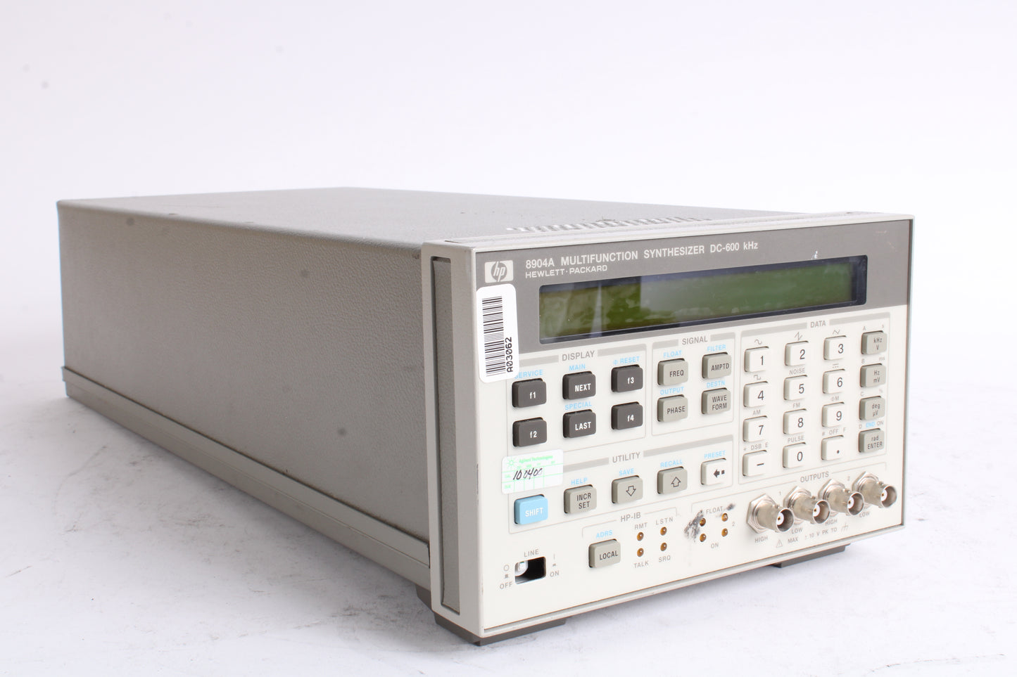 Hewlett Packard 8904A Multifunction Synthesizer DC-600KHz OPTs 001 002 ...