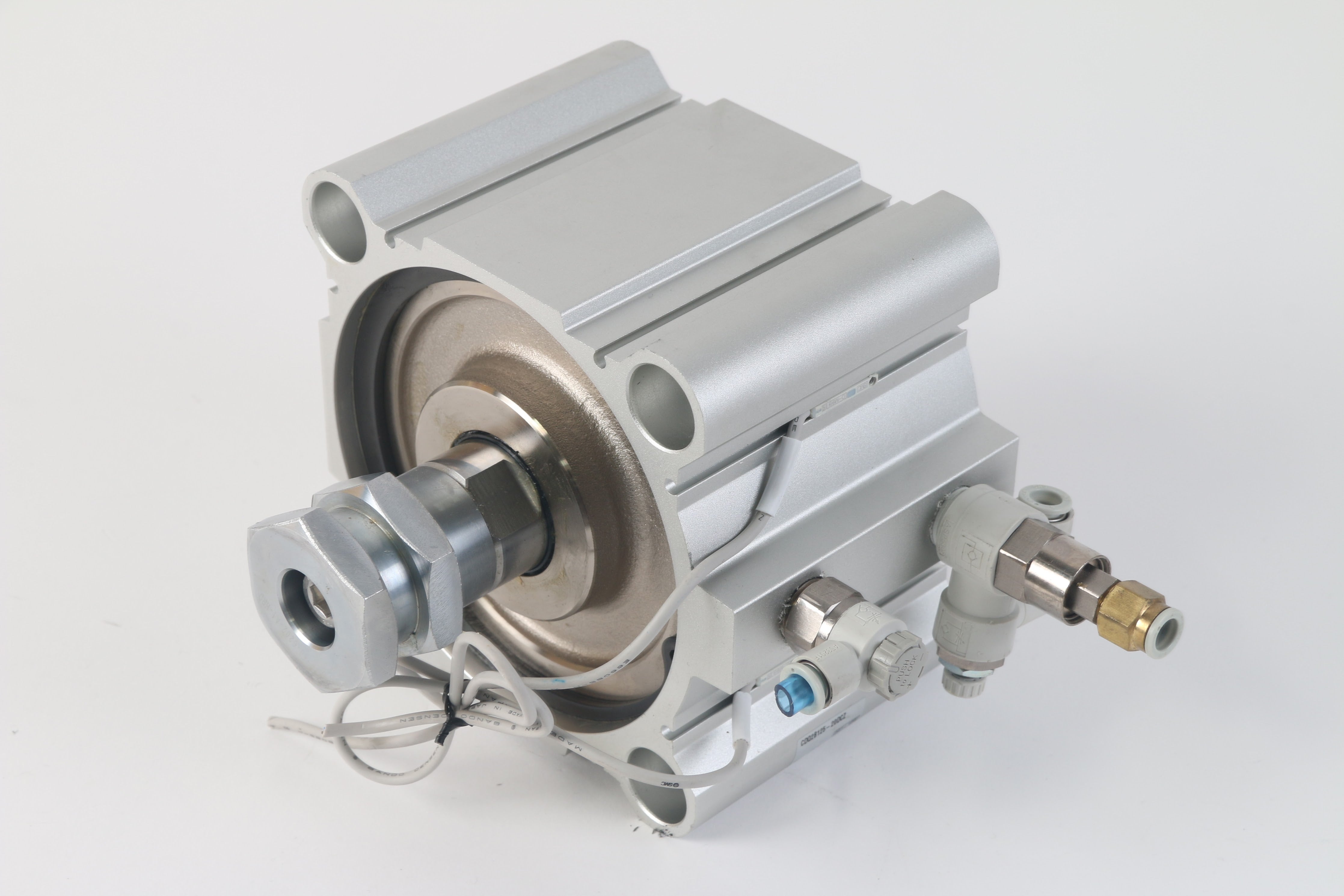 SMC CDQ2B125-20DCZ Compact Magnetic Air Cylinder W/ 2x SMC (D-M9B) Sen ...