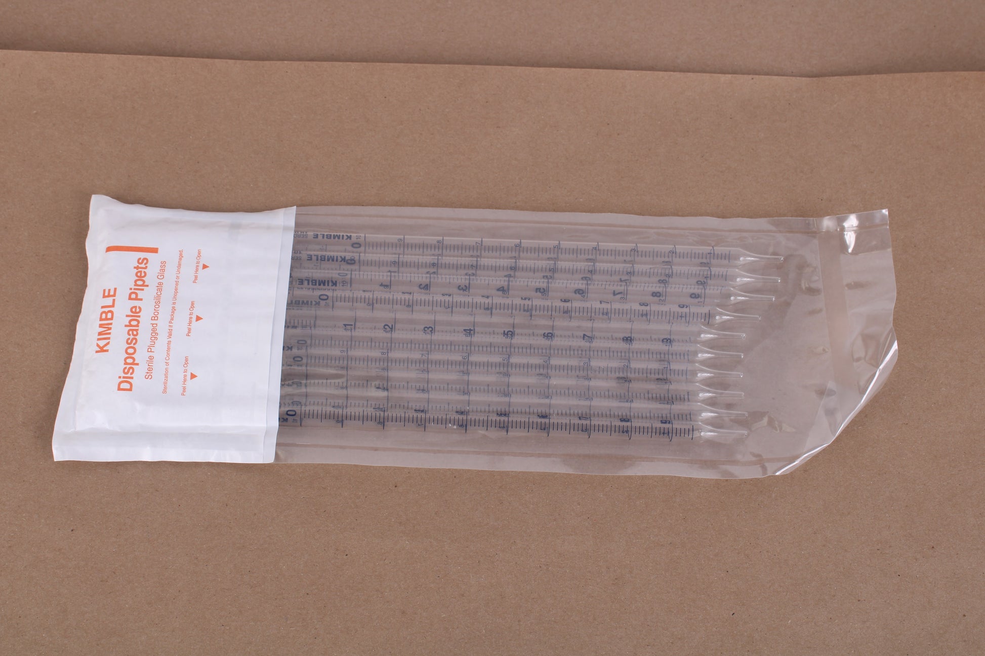 Kimble Disposable Pipets Sterile Plugged Borosilicate Glass 10mL (10 i ...
