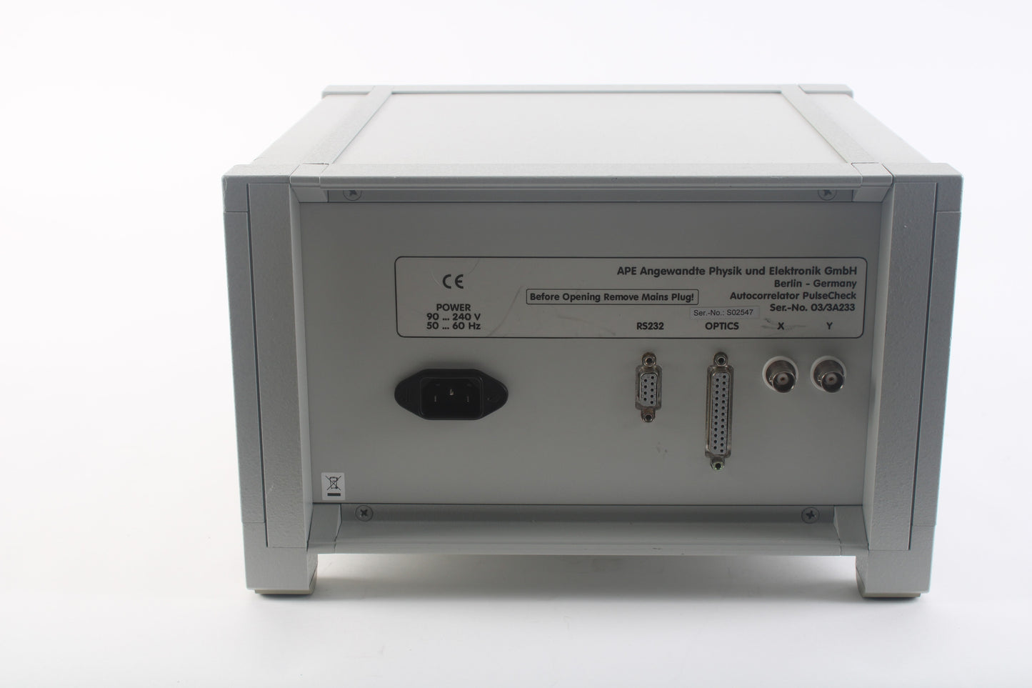 APE Angewandte Physik Und Elektronik Pulse Check Autocorrelator Monito ...