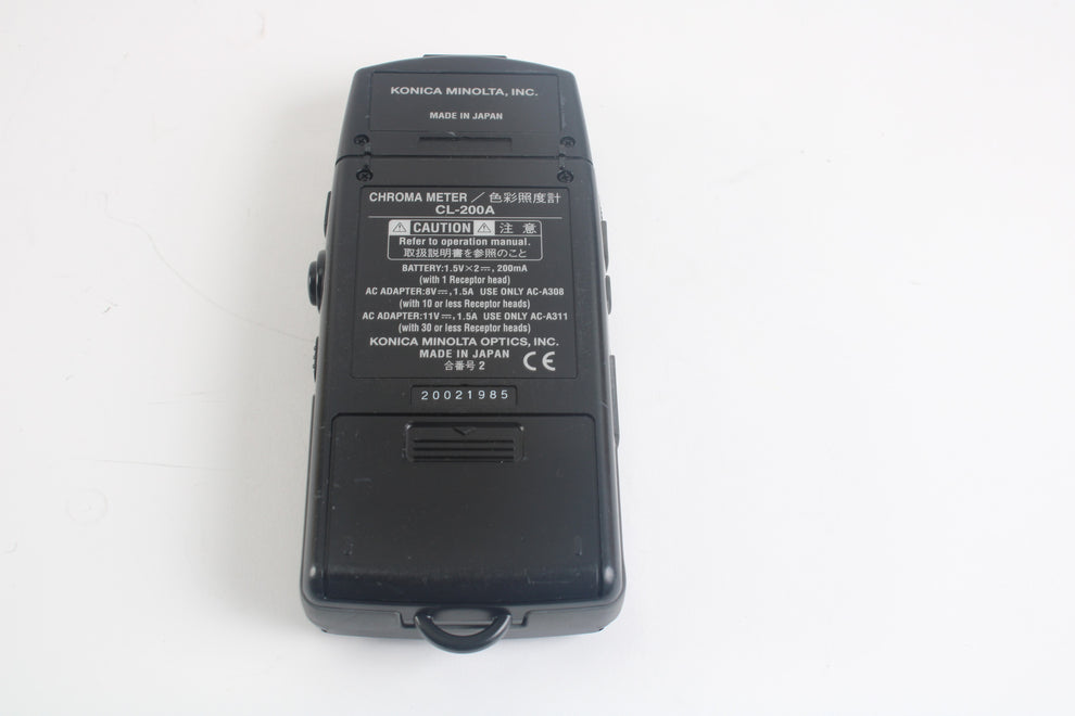 Konica Minolta CL-200A Chroma Meter With Meter Head / Color Temp - Lan ...