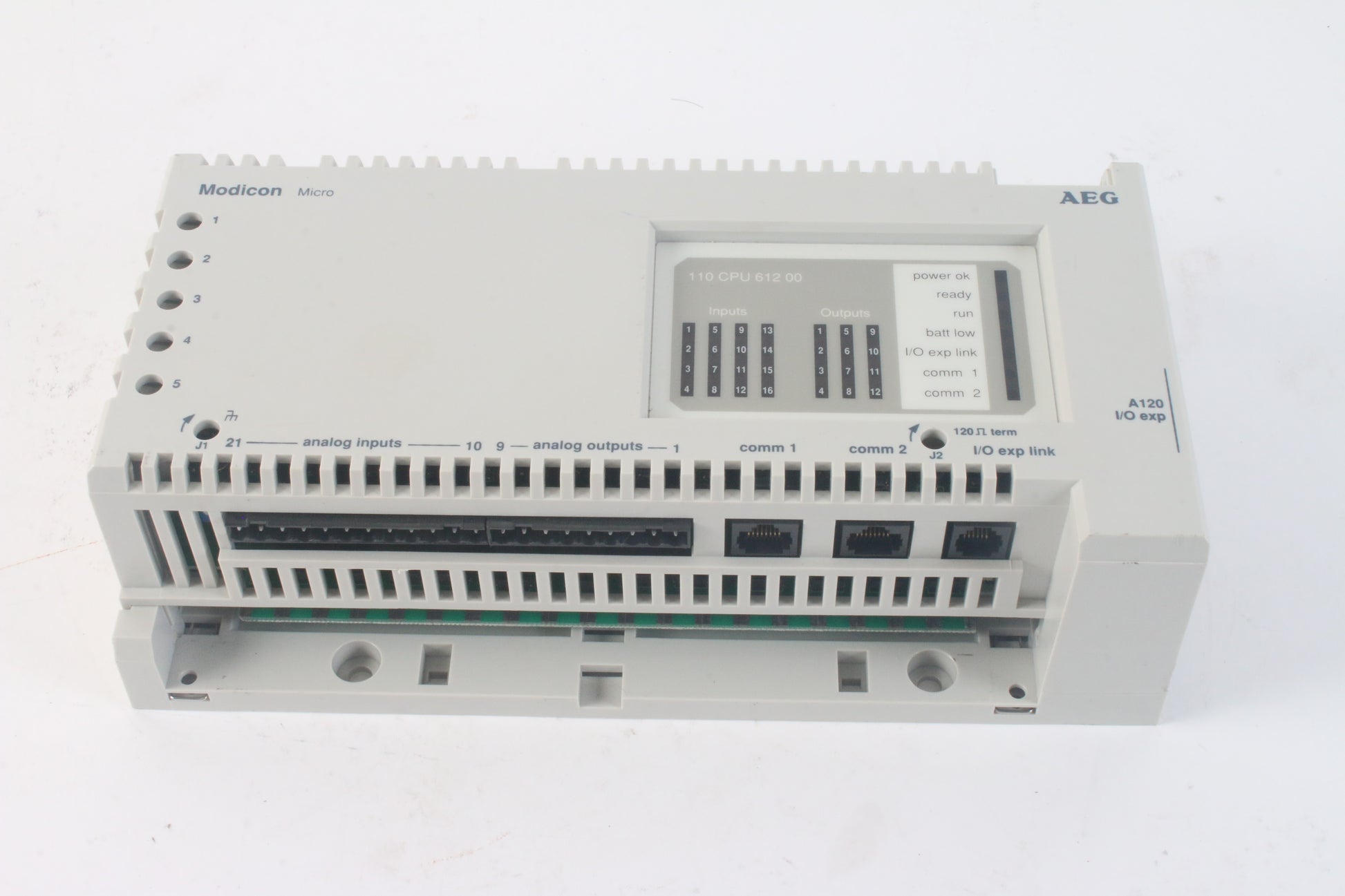Schneider Modicon Micro 110 CPU 612 00 Processor Controller - AS IS ...