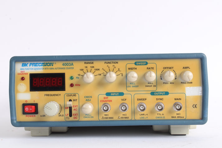 BK Precision 4003A 4MHz Function Generator W/ 60MHz Autorange Counter ...