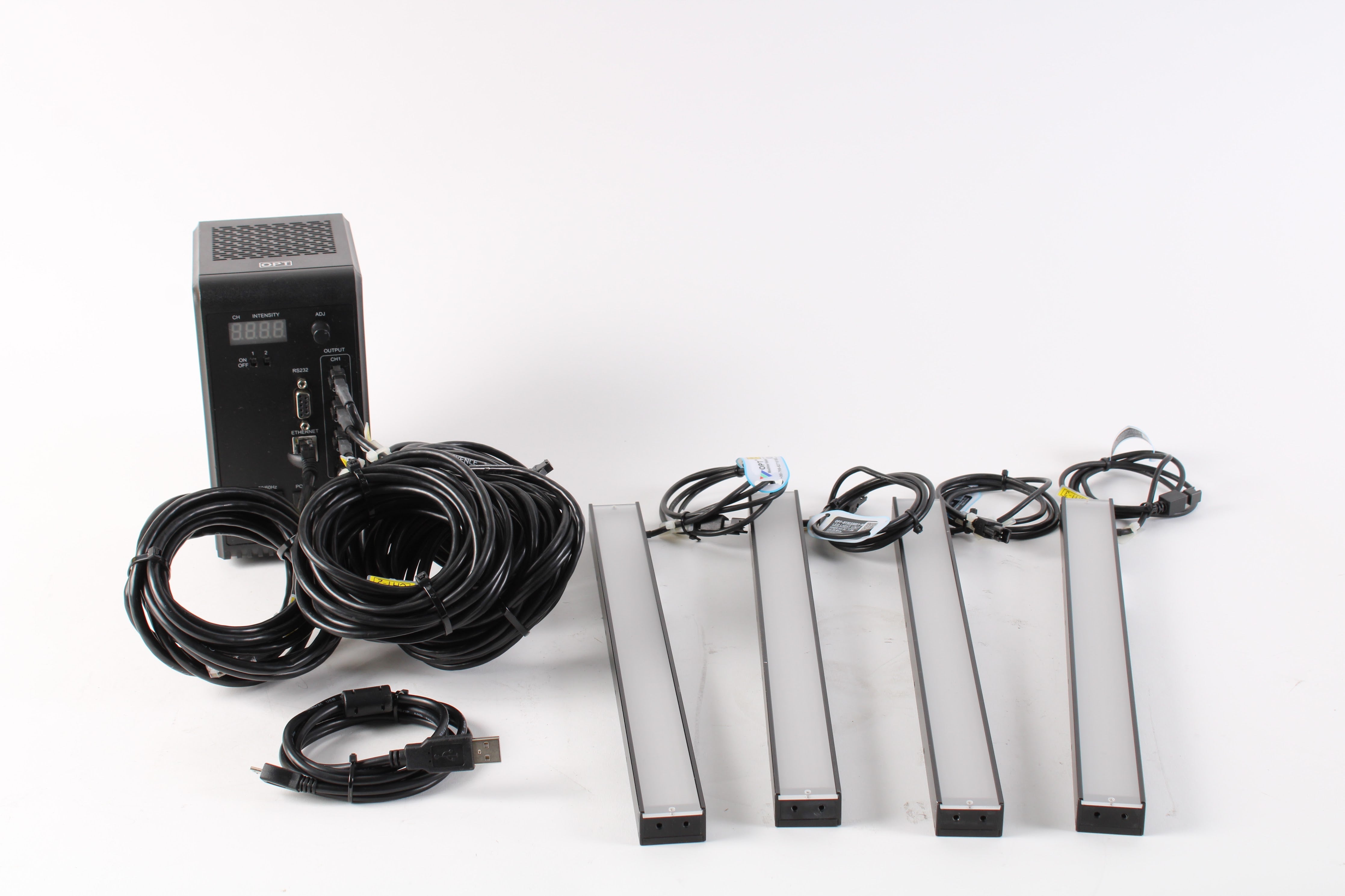 OPT Machine Vision OPT-SZDY4AE Light Power Souce W/ 4x OPT-BT3233021-W ...