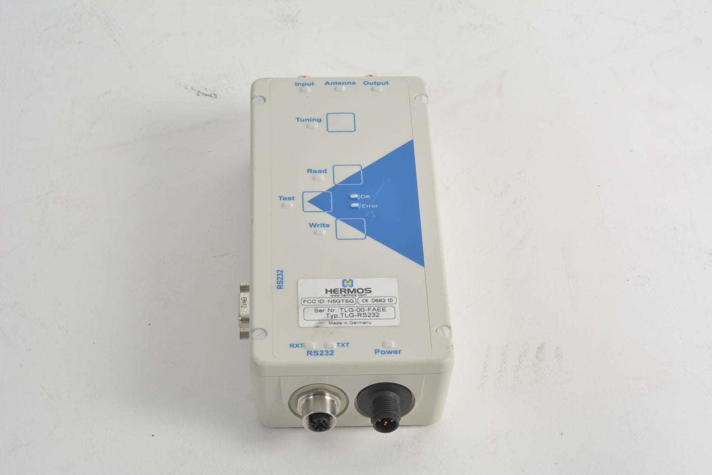 Hermos TLG-RS232 Transponder Reader RFID No Antenna, Unit Only – NTC Tech