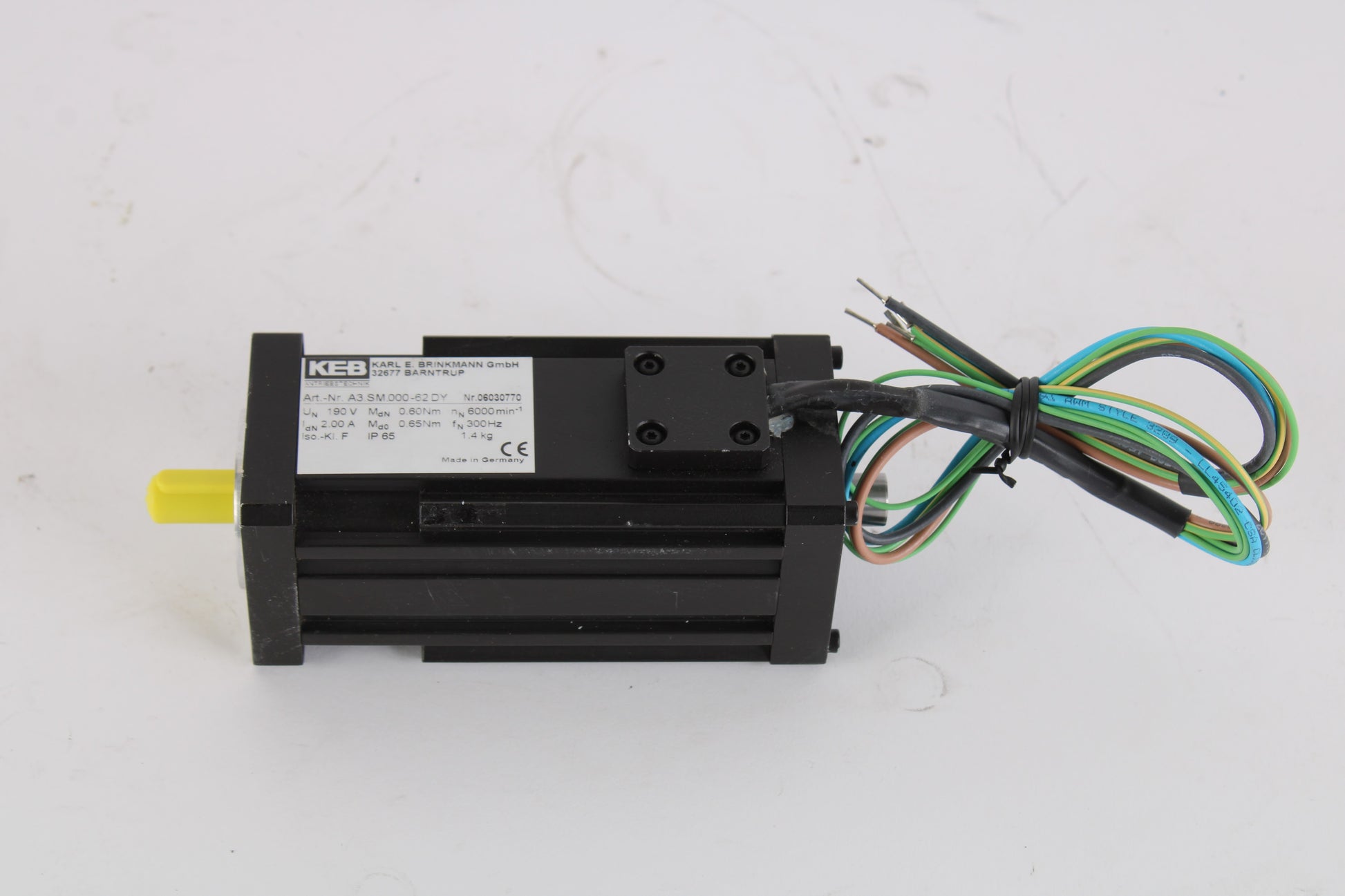 KEB Karl E Brinkmann GmbH 32677 Barntrup A3.SM.000-62 DY Servo Motor ...