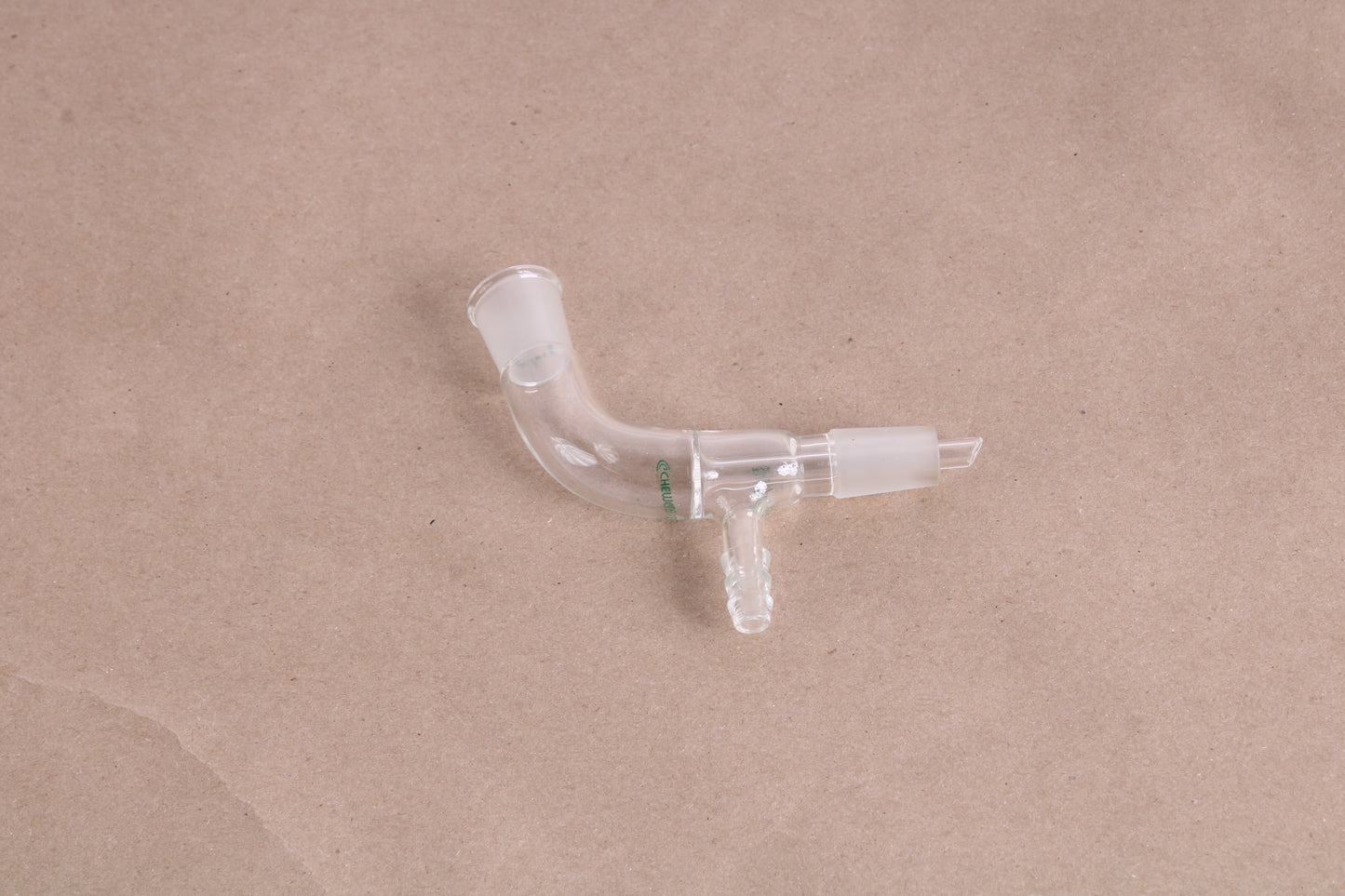 Chemglass Adapter, Vacuum Take-Off, Style "A" 105 Degree 14/20 Joint C ...