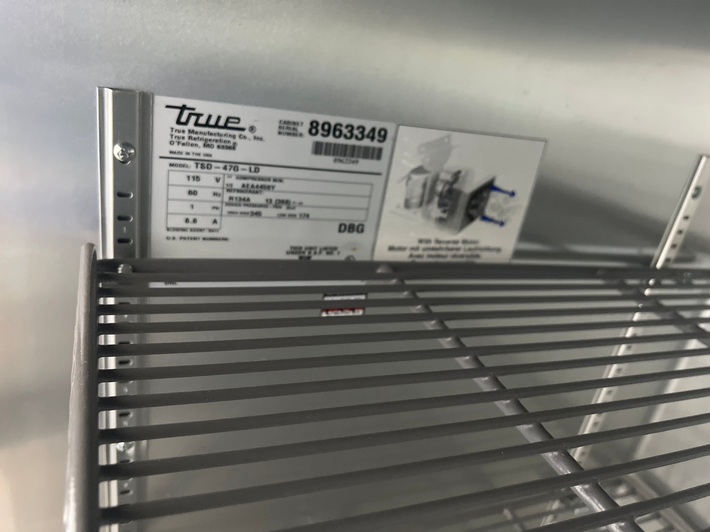 True TSD-47G-LD Reach-In Refrigerator With 10x Rack (Manufactured 2016 – NTC Tech