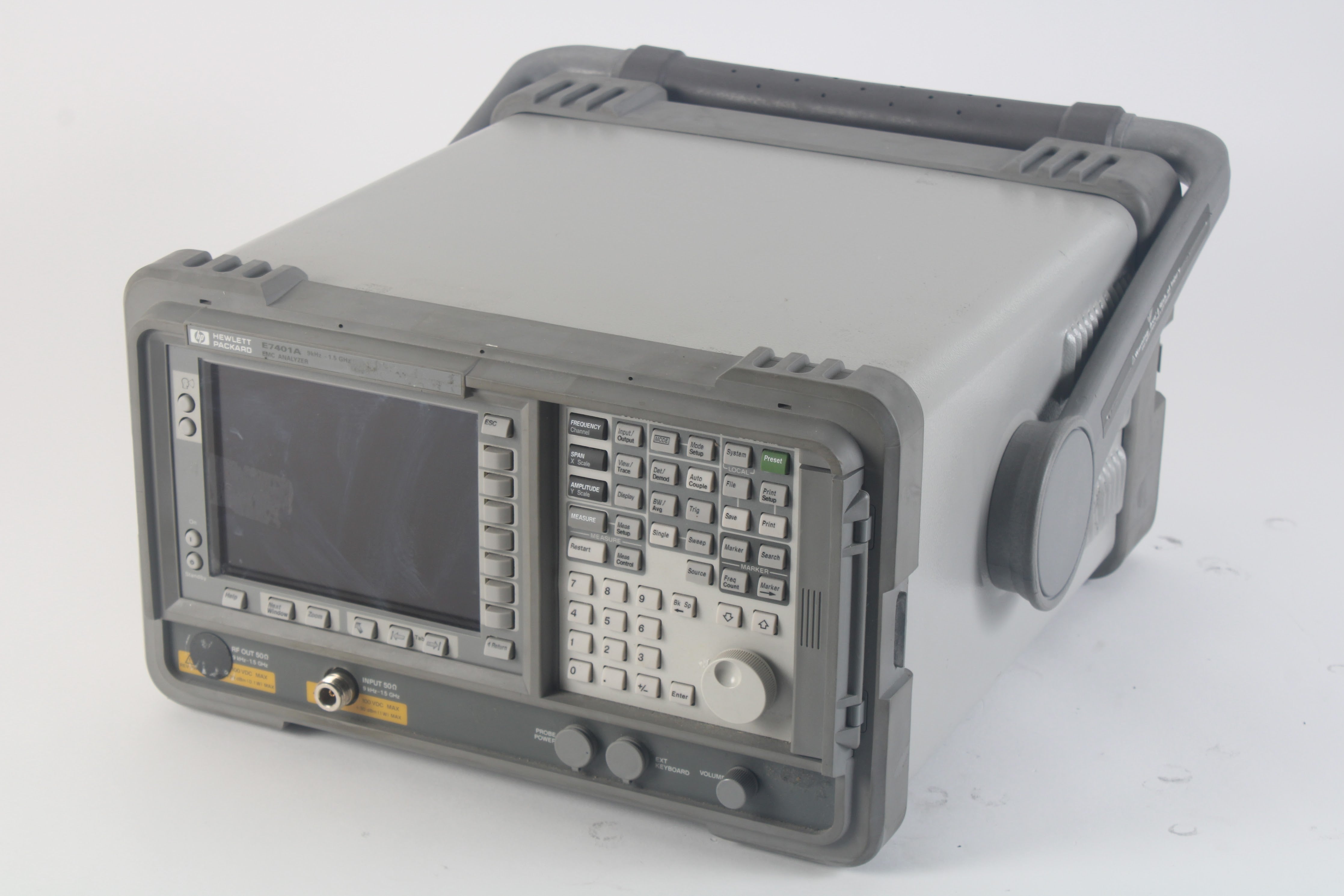 HP/Keysight/Agilent E7401A EMC Analyzer 9kHz to 1.5GHz Spectrum Analyz – NTC Tech