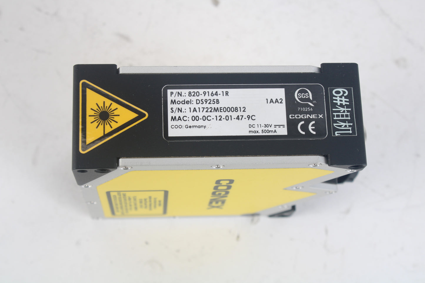 Cognex DS925B Sensor 820-9164-1R – NTC Tech