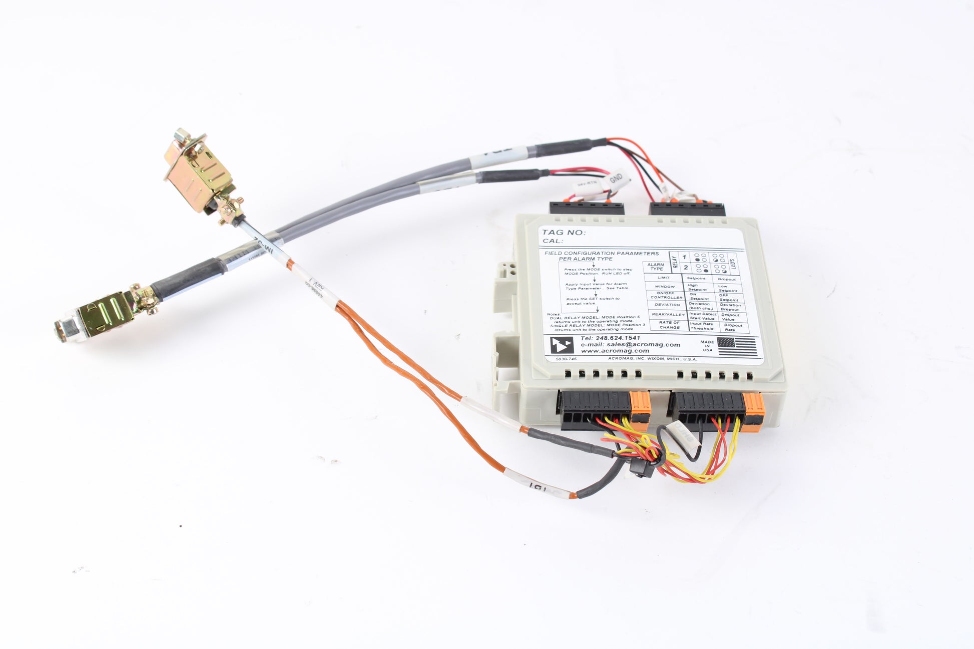 Acromag 822A-0200 IntelliPack Dual Alarm Module 10-36VDC 1.5Watts – NTC Tech