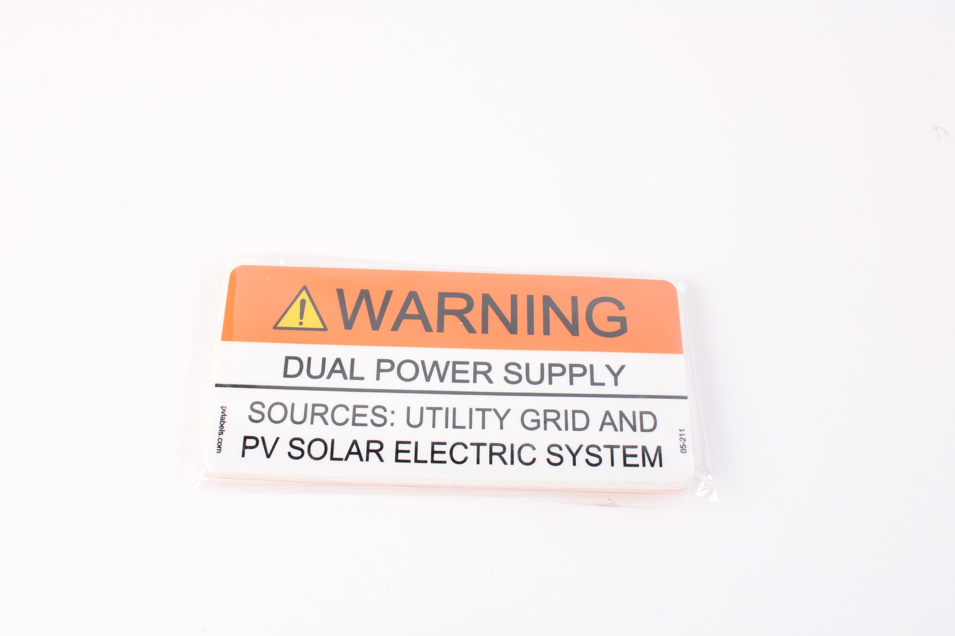 PV Labels 05-211 10x Solar Warning Labels Warning Dual Power Supply 60 ...