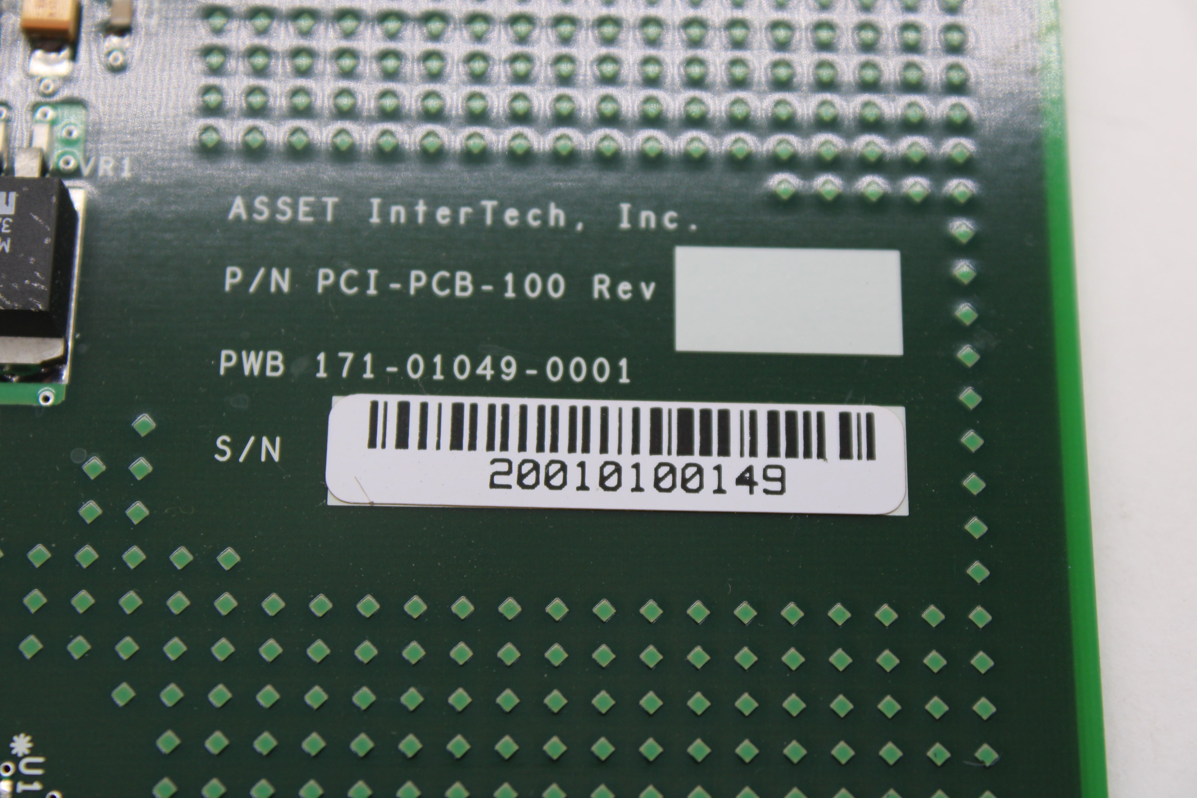 Asset InterTech PCI-PCB-100 Card – NTC Tech