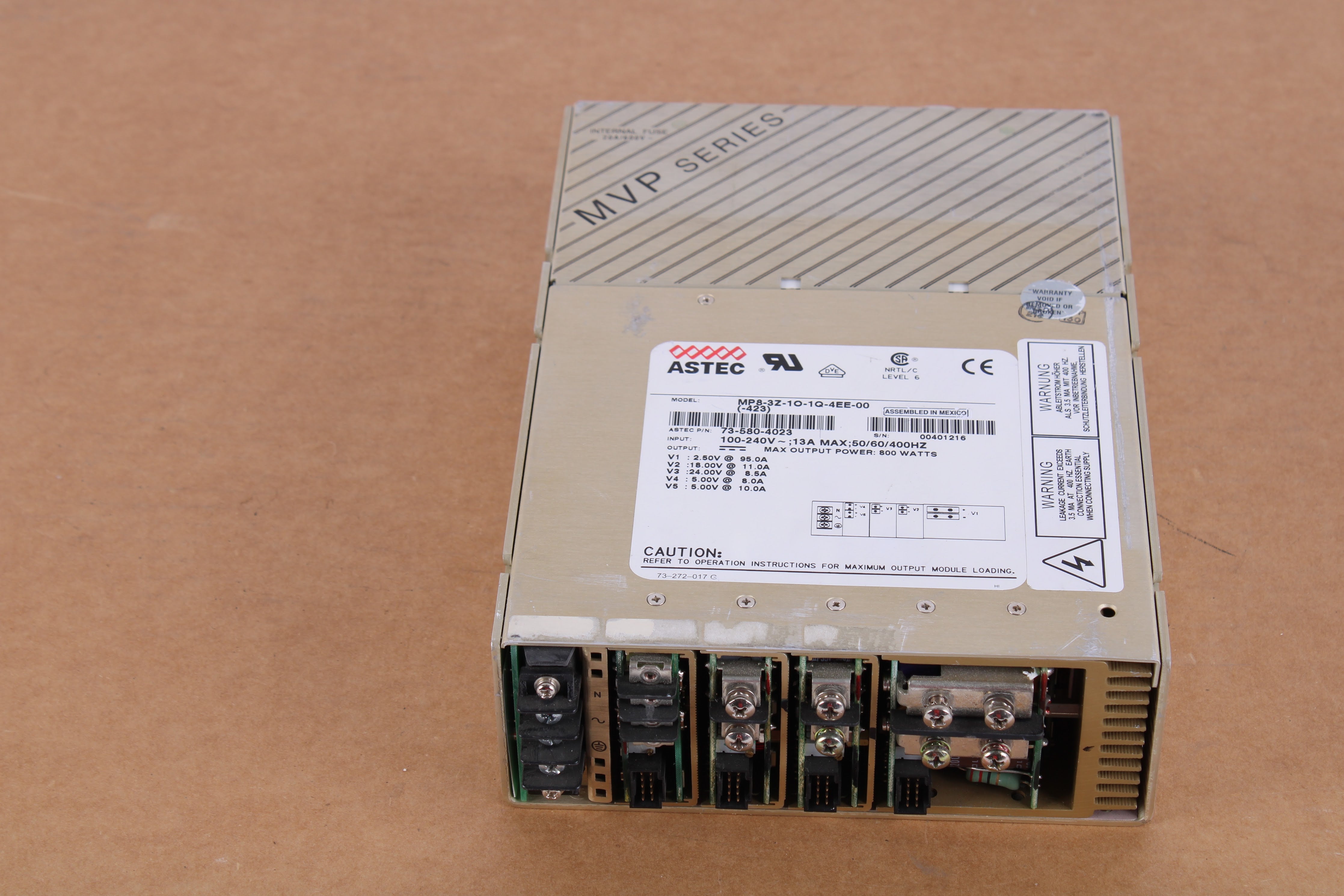 Astec MP8-3Z-1O-1Q-4EE-00 Power Supply 73-580-4023 100-240V 13A - Fair – NTC Tech