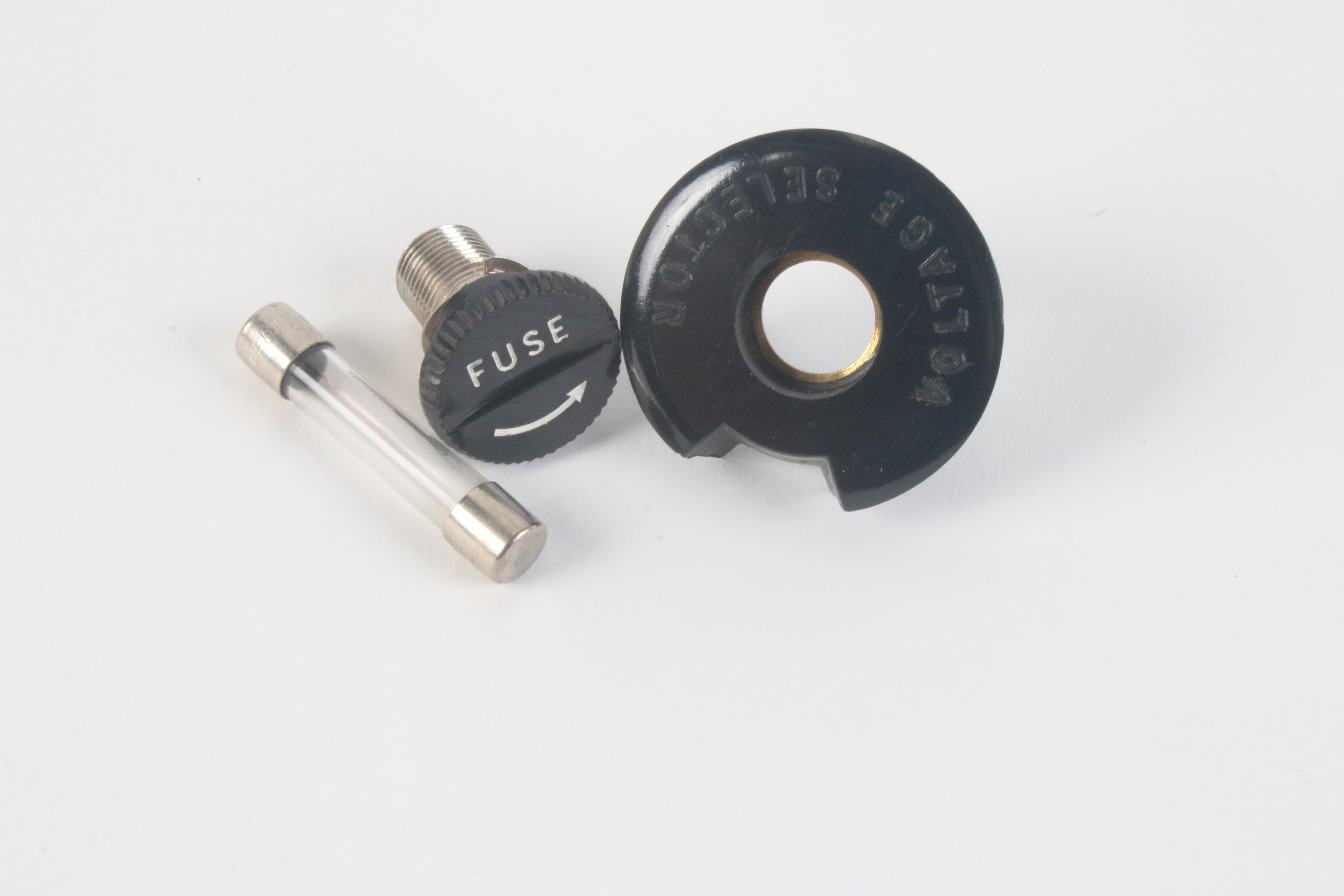 TEAC A-6010 Fuse , Fuse Cap and Voltage Selector Plug for Reel to Reel ...