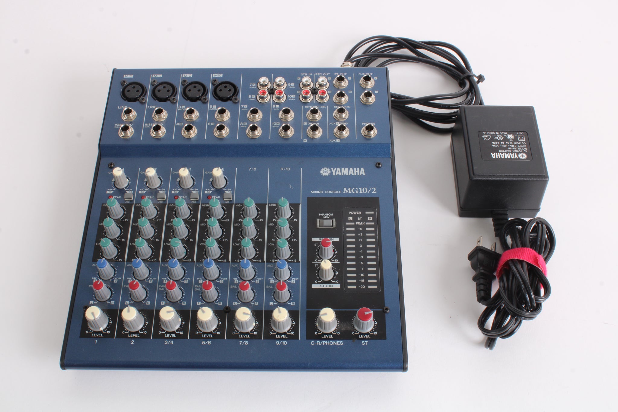 Yamaha MG10/2 10 Channel Stereo Mixing Console Mixer With Power Supply ...