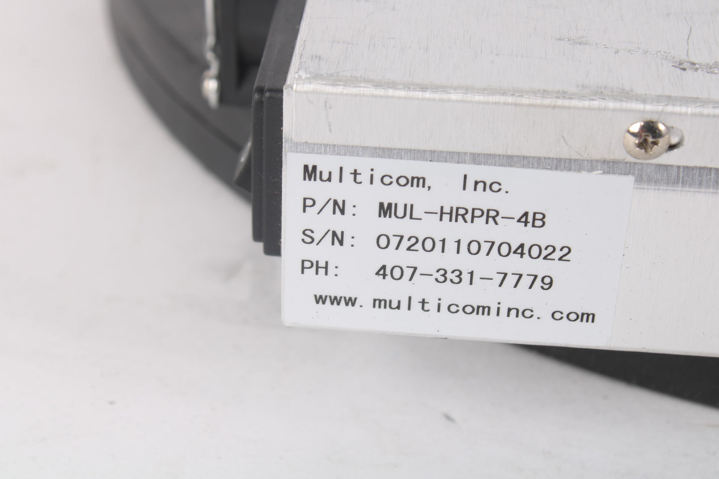 Multicom MUL-HRPR-4B Optical Return Path Receiver - Broken Connector – NTC Tech