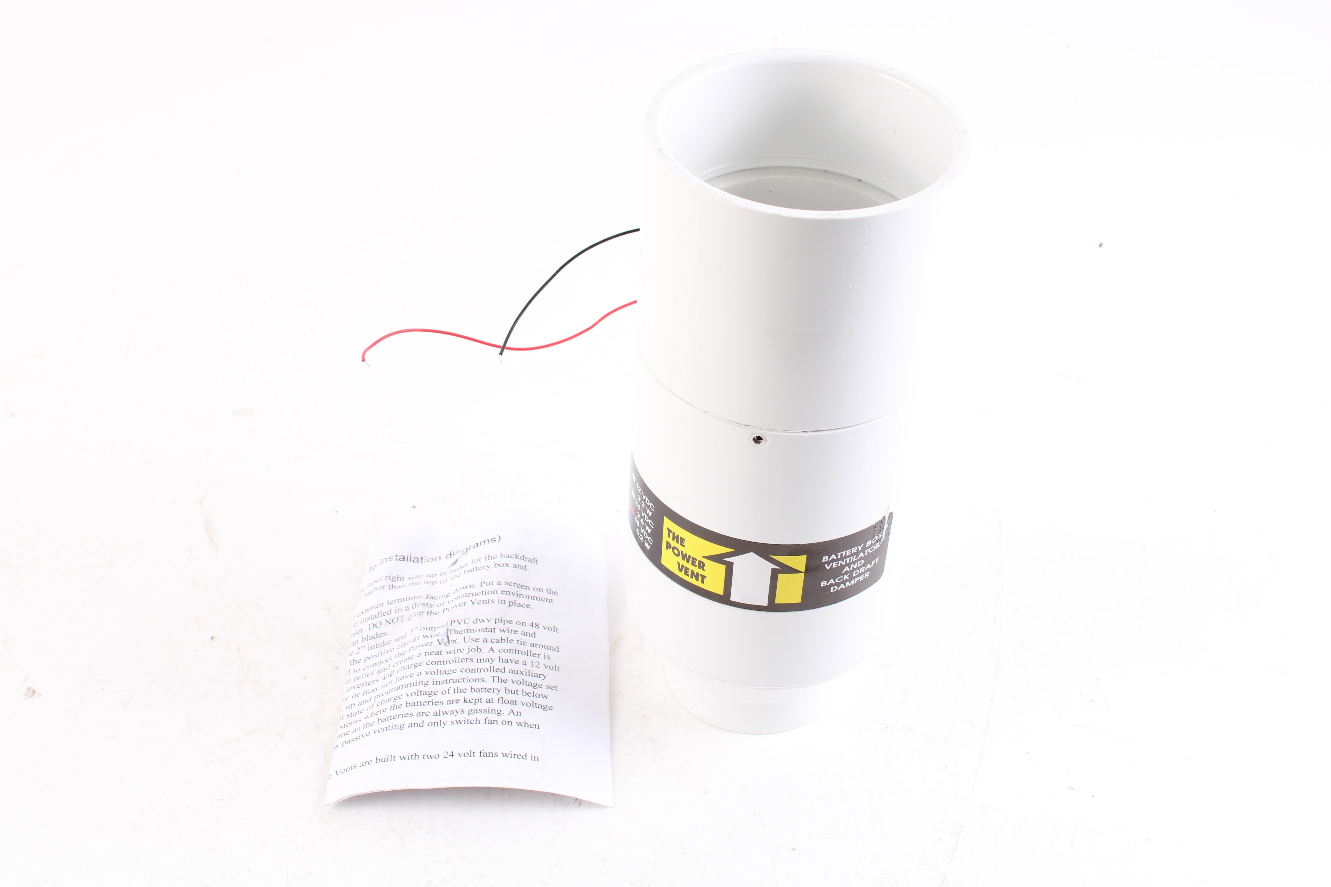 Zephyr Industries PVFAN-48V Power Fan Battery Box Ventilator/Back Draf ...