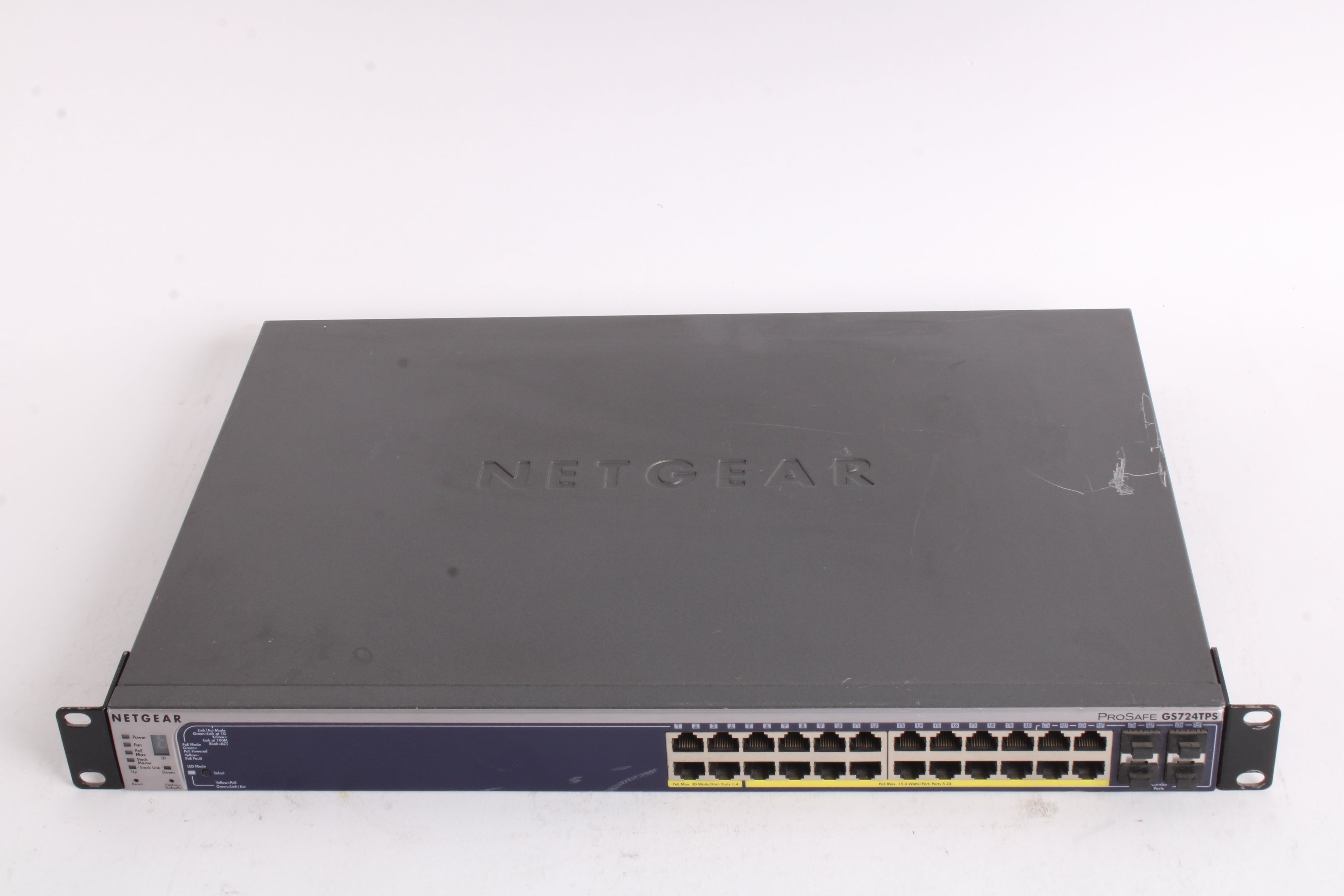 Neatgear GS724TPS ProSafe 24-Port Gigabit Stackable Smart Switch POE ...