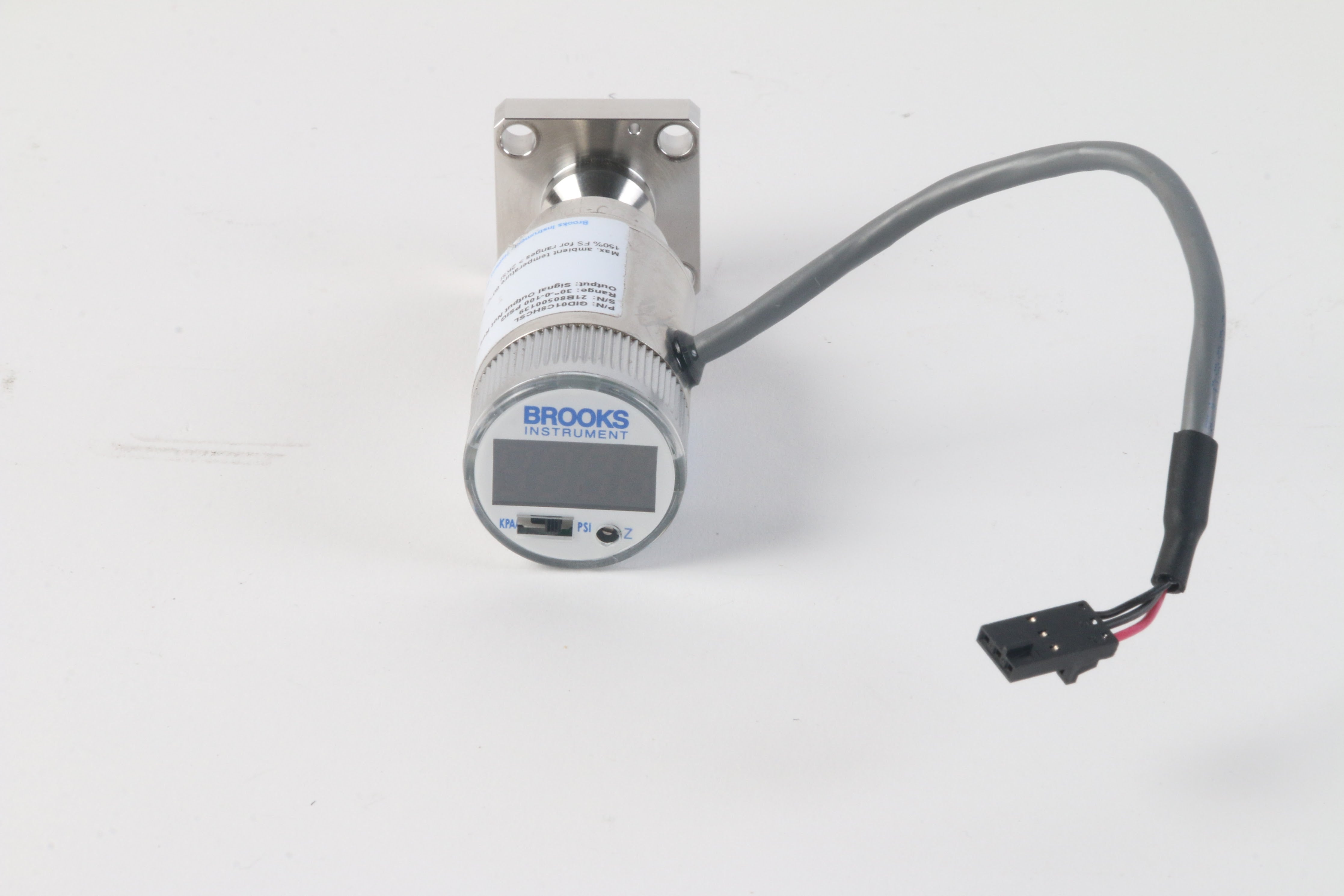 Brooks Instrument GID01C8HCSL Range: 30-0-100 PSIG SolidSense II Serie – NTC Tech