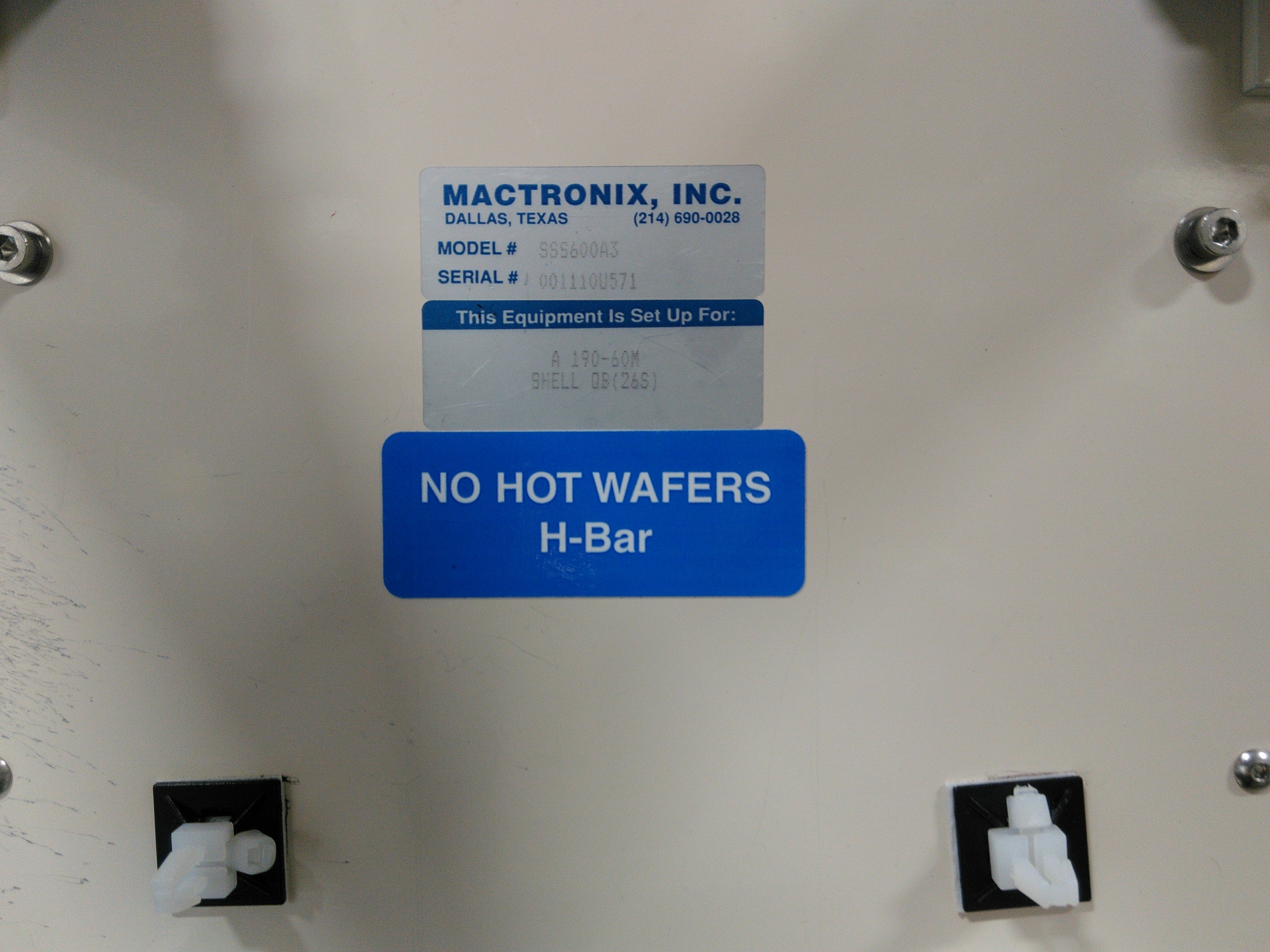 Mactronix Eureka SSS600A3 Wafer Transfer System – NTC Tech