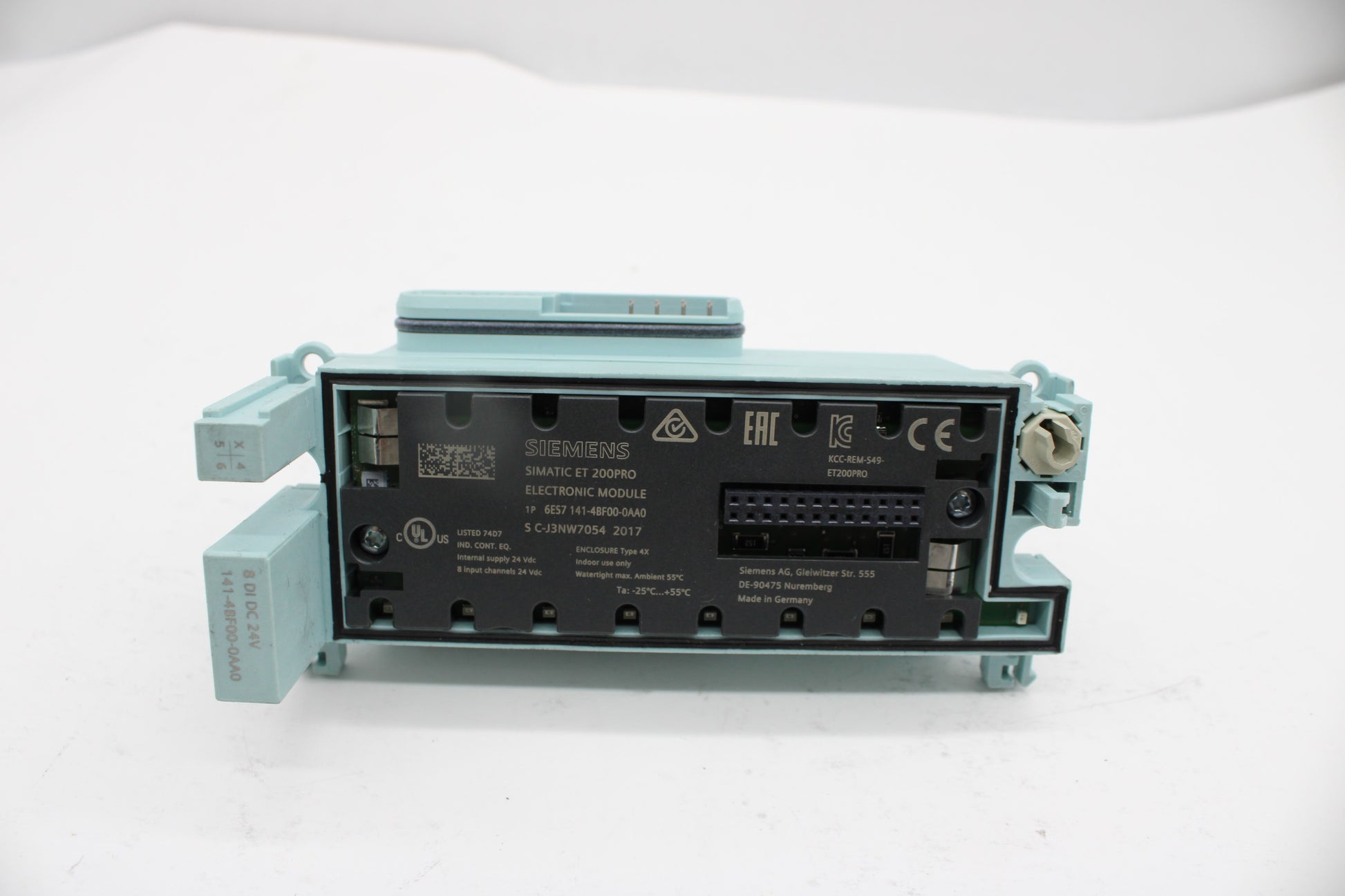 Siemens Simatic ET 200PRO Module 6ES7141-48F00-0AA0 W/ A5E00995501 Rac ...