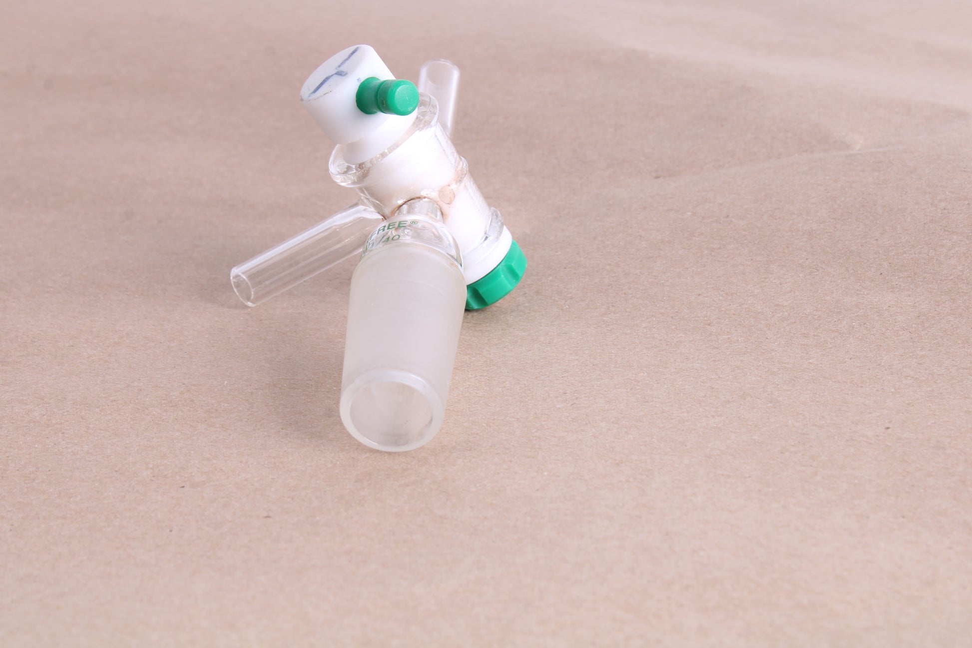 Chemglass Adapter Flushing 24/40 Joint PTFE Stpk Airfree Schlenk AF-05 ...