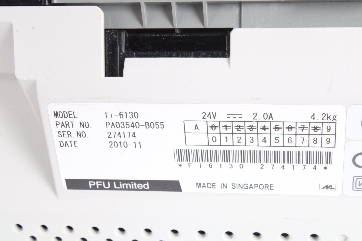 Fujitsu fi-6130 Duplex Color Document USB Scanner PA03540-B055 - No Fe ...