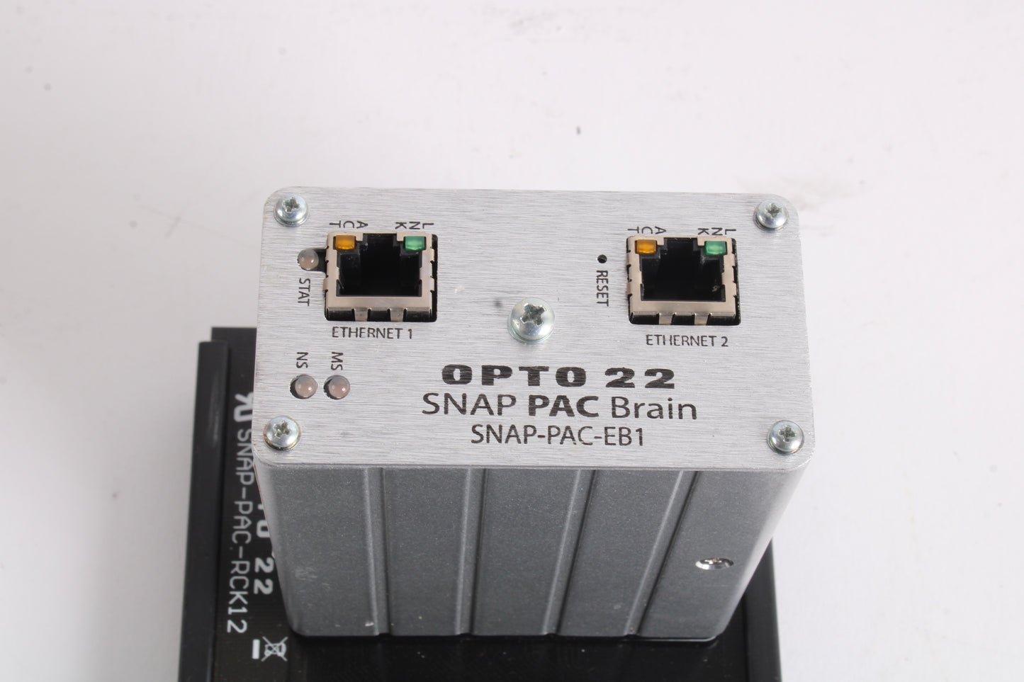 Opto 22 SNAP-PAC-RCK12 12 Slot Chasis W/ SNAP PAC Brain SNAP-PAC-EB1 – NTC Tech