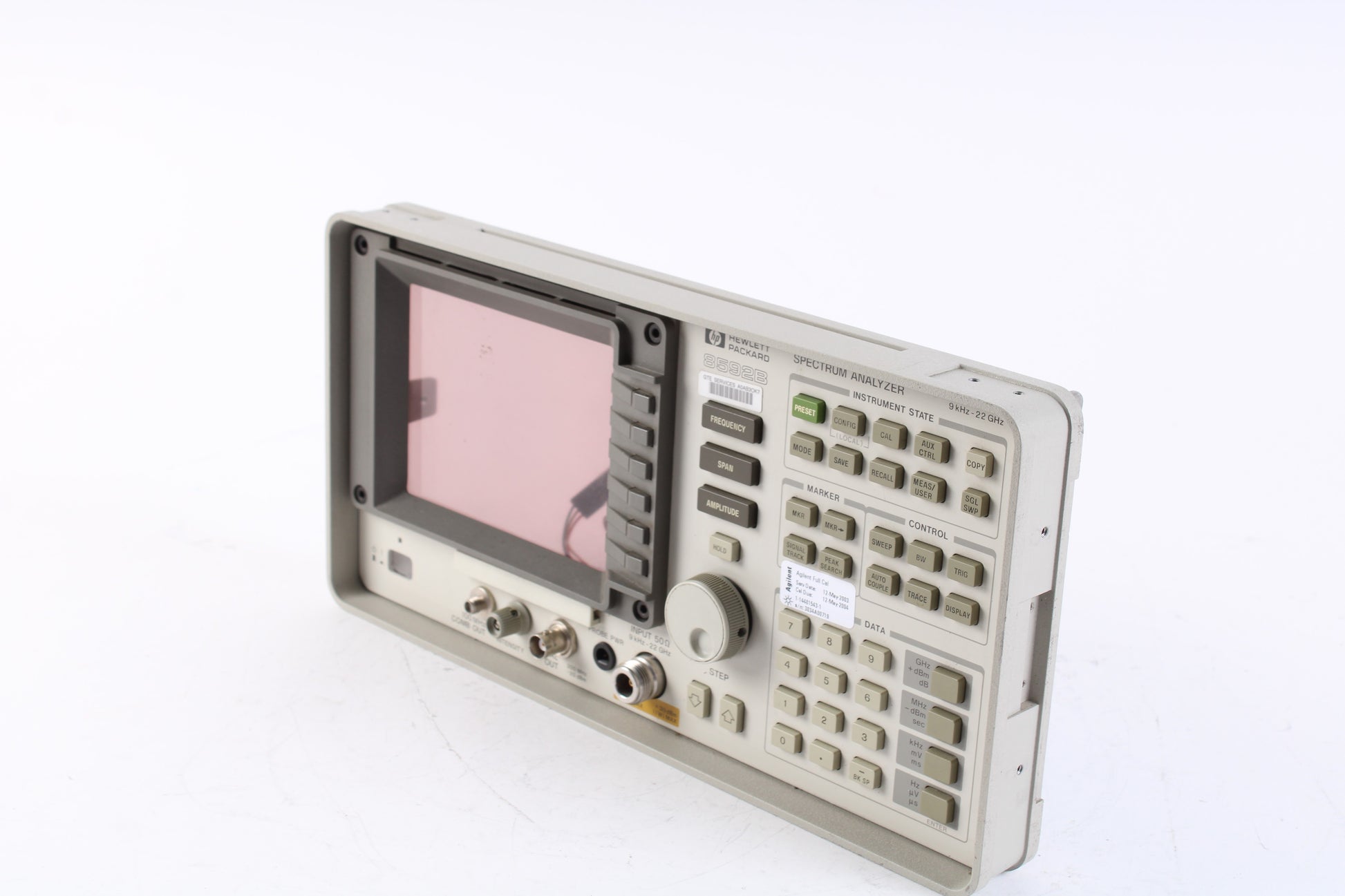 HP / Agilent / Keysight 8592B Spectrum Analyzer Front Panel – NTC Tech