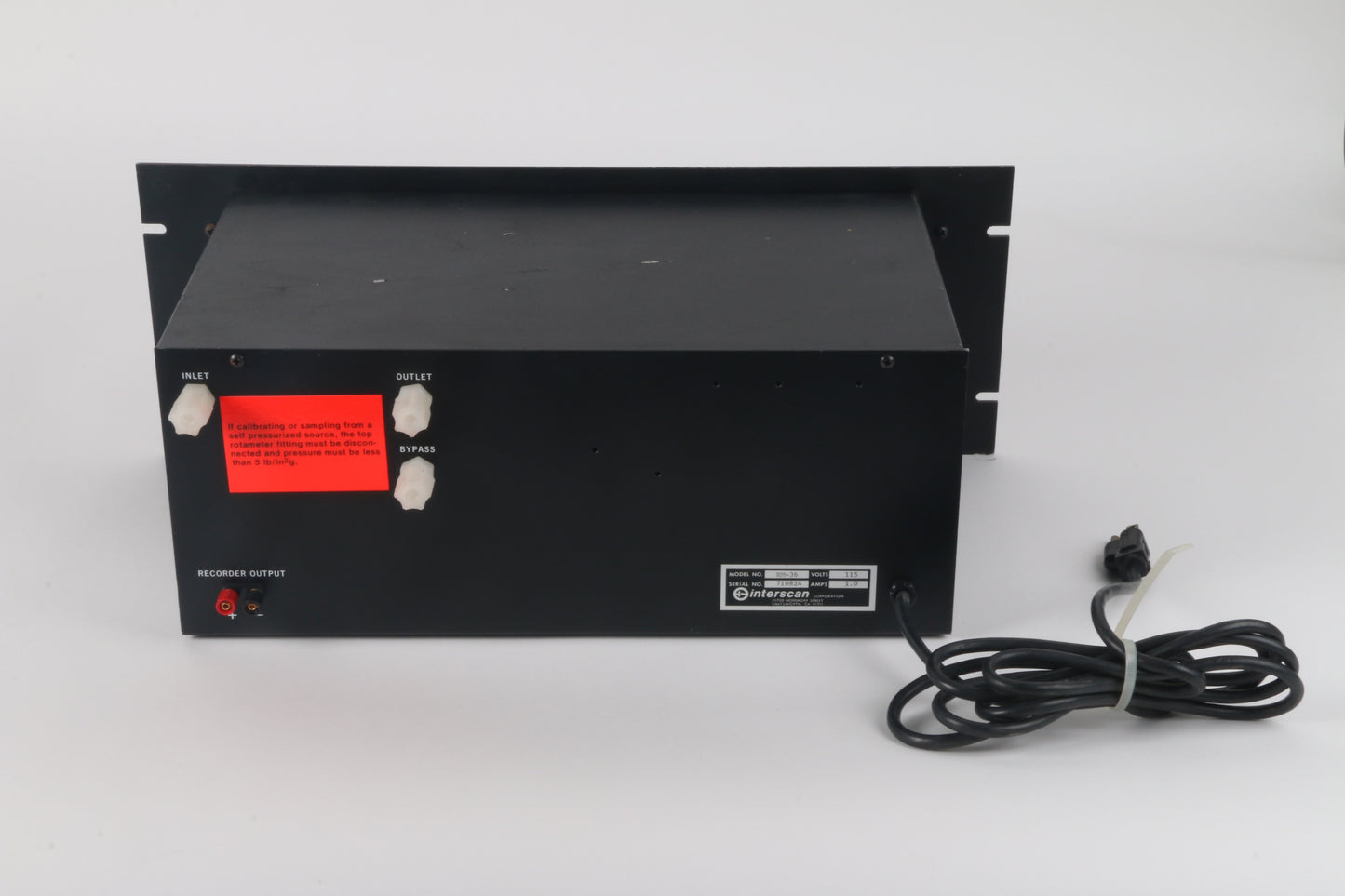 Interscan RM-36 Rack-Mount Analyzer Hydrogen Chloride – NTC Tech