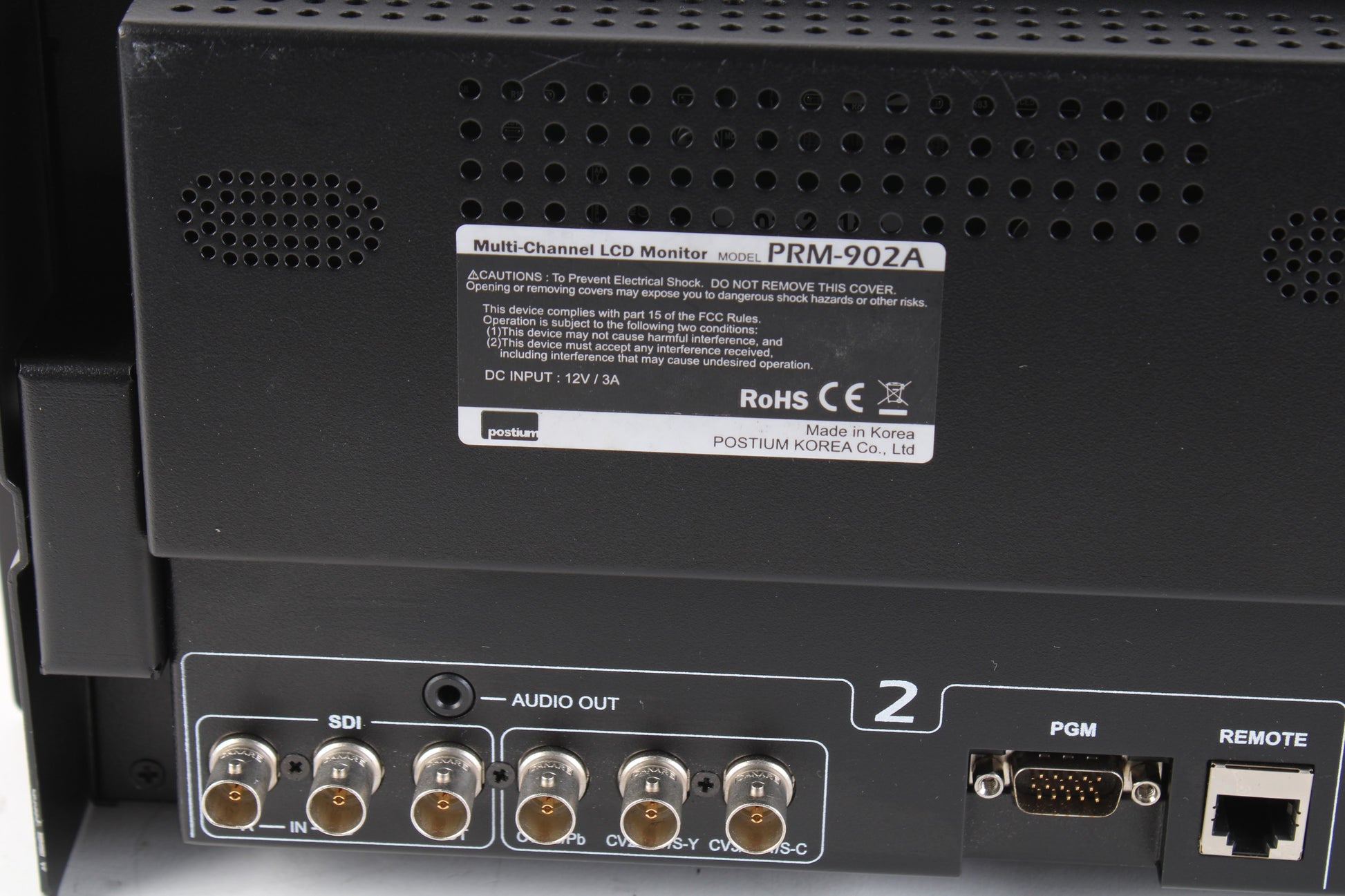 TVlogic PRM-902A Dual of 9" LCD Rack Multi-Form Monitor With Rack Ears ...