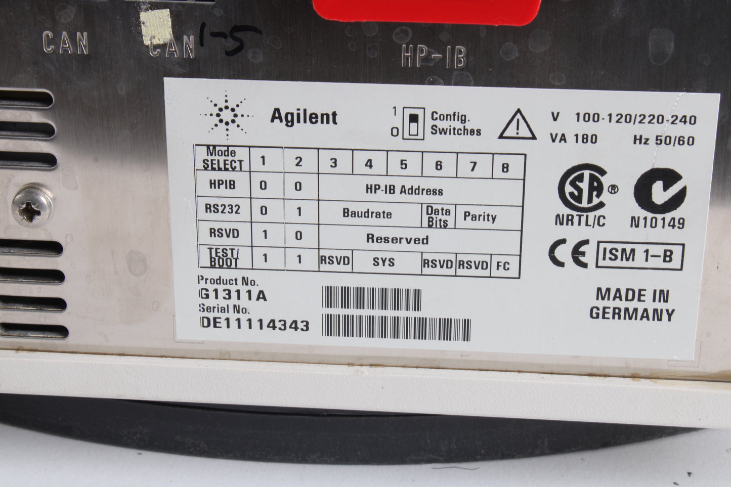 HP Agilent G1311A Series 1100 Quatpump Quaternary Pump w/ Pump Head 04 ...