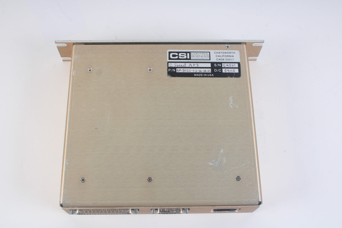 Control Sciences Incorporated CSI AP-5025-03-36-HR-DC 2 Speed API – NTC ...