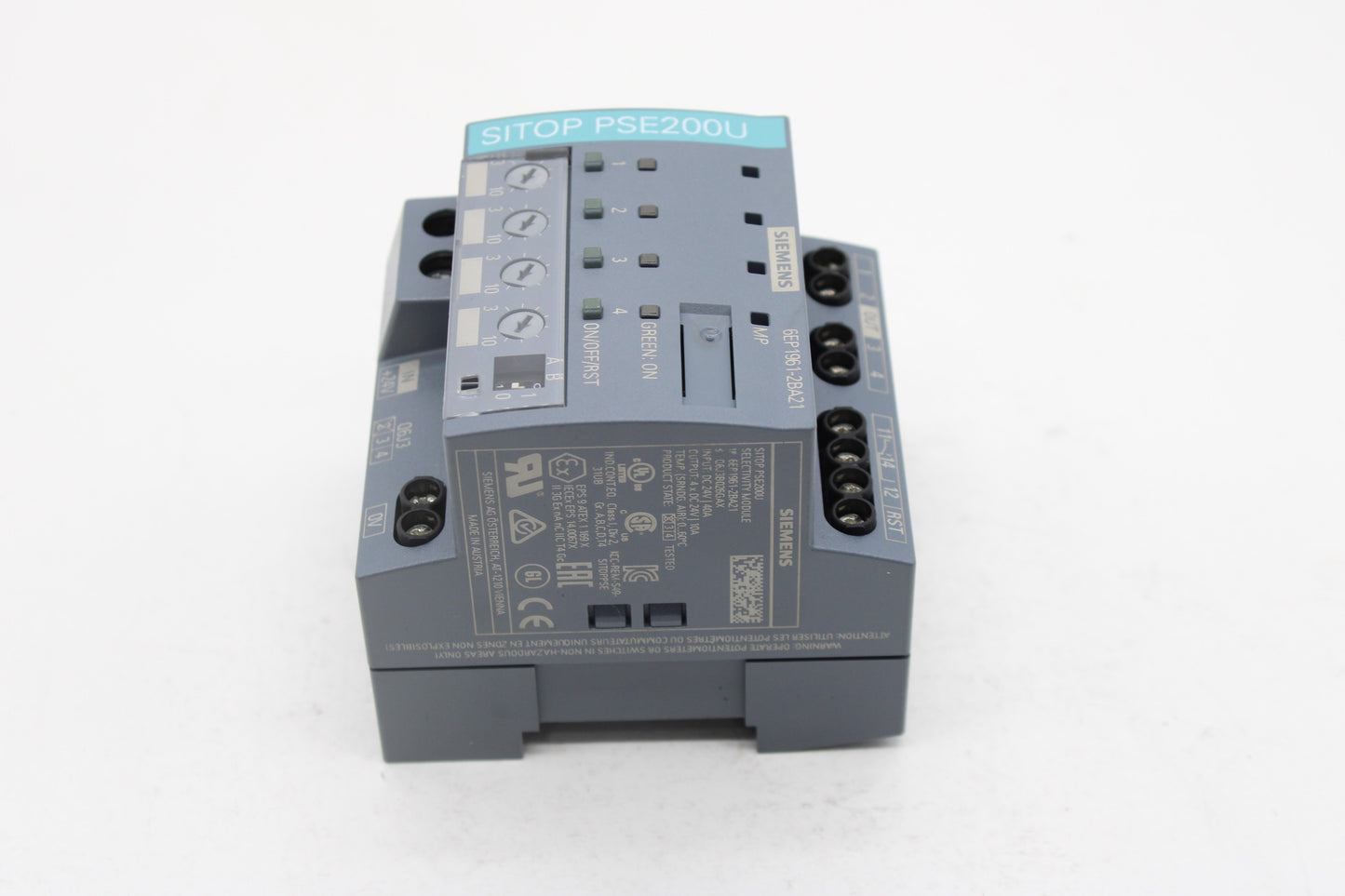 Siemens 6EP1961-2BA21 SITOP PSE200U Selectivity Module – NTC Tech