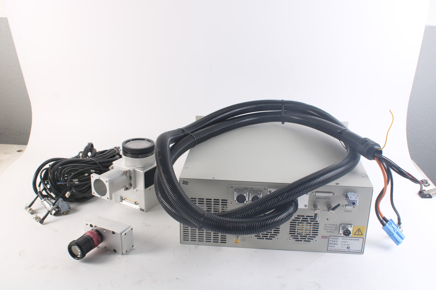 Hans Draco D1S60-Q Laser Power Supply W/ Hans EPUV-02-000A-A Lens, Cor ...