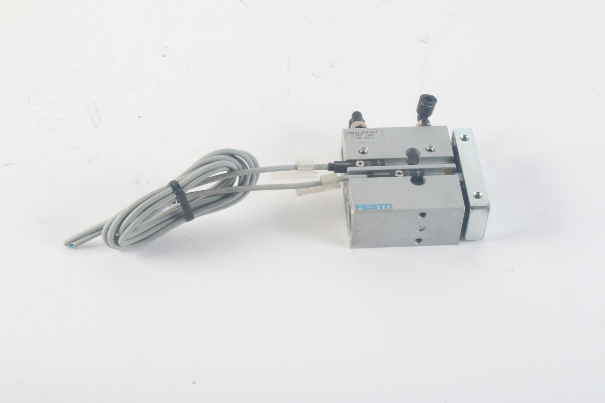 Festo DFM-12-20-P-a-GF Guided Slide Cylinder W/ 2x Festo Sensors – NTC Tech