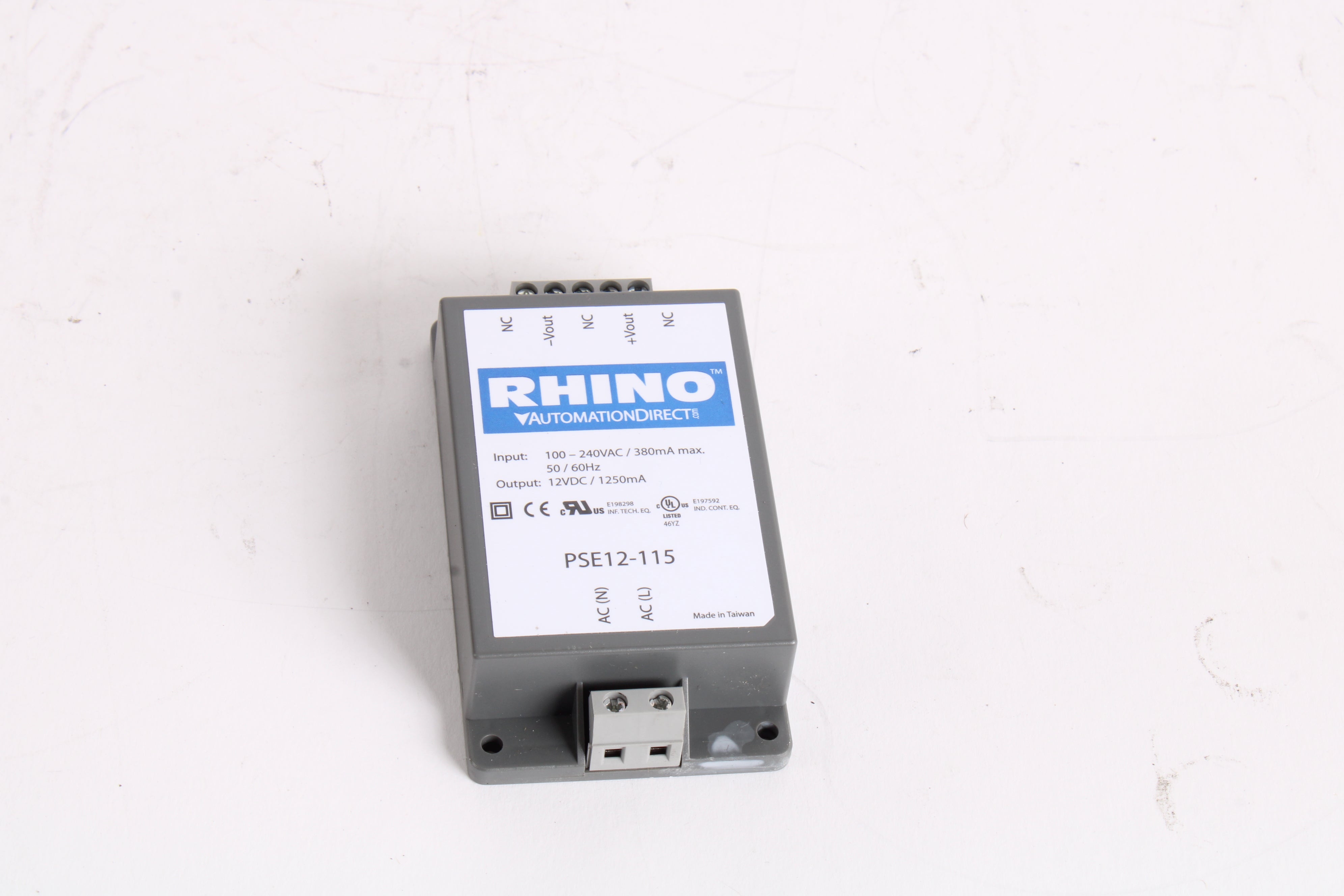 Automation Direct Rhino PSE12-115 Switching Power Supply 12V 1.25A ...