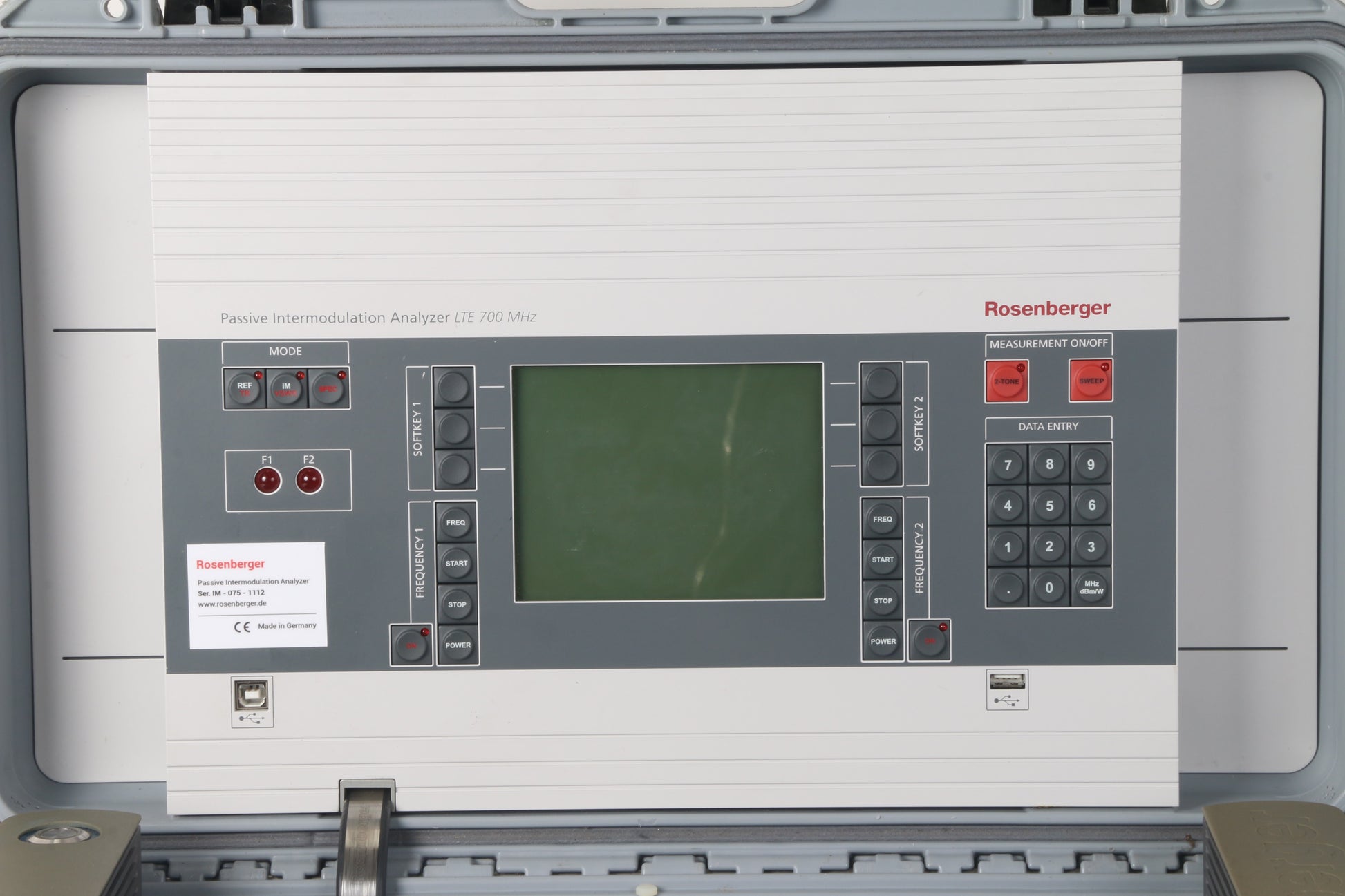 Rosenberger Passive Intermodulation Analyzer LTE 700 MHz AS IS – NTC Tech