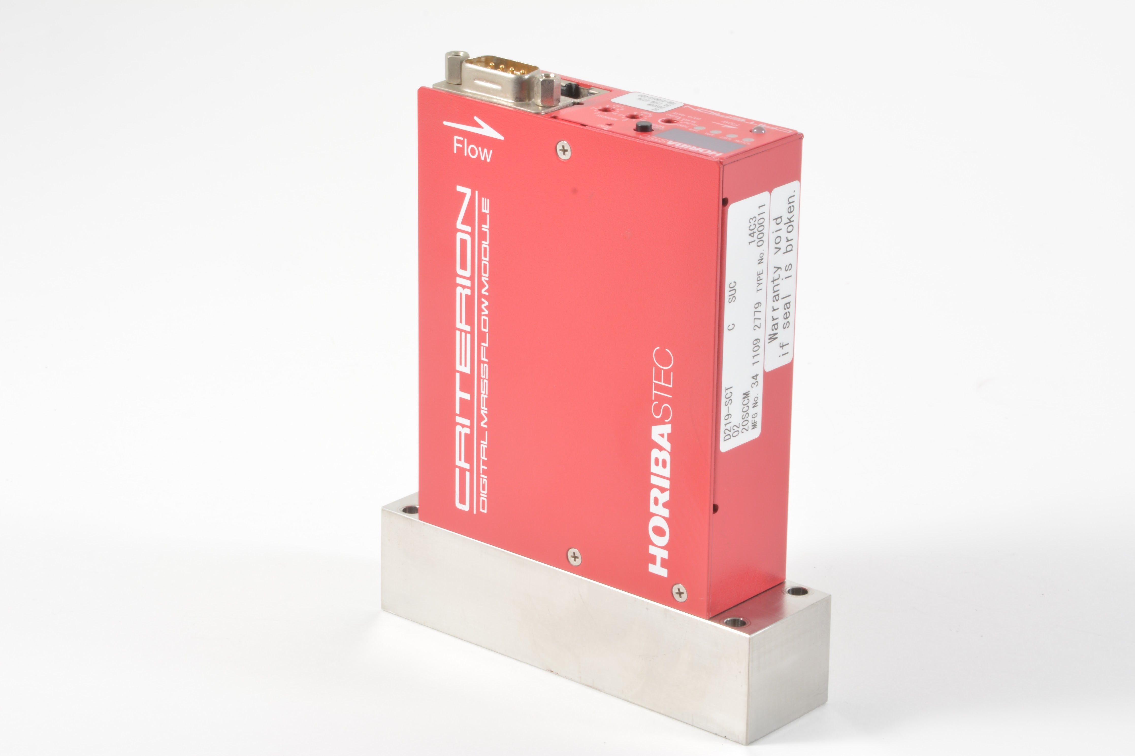 Horiba STEC Criterion D219-SCT O2 20sccm Mass Flow Controller – NTC Tech
