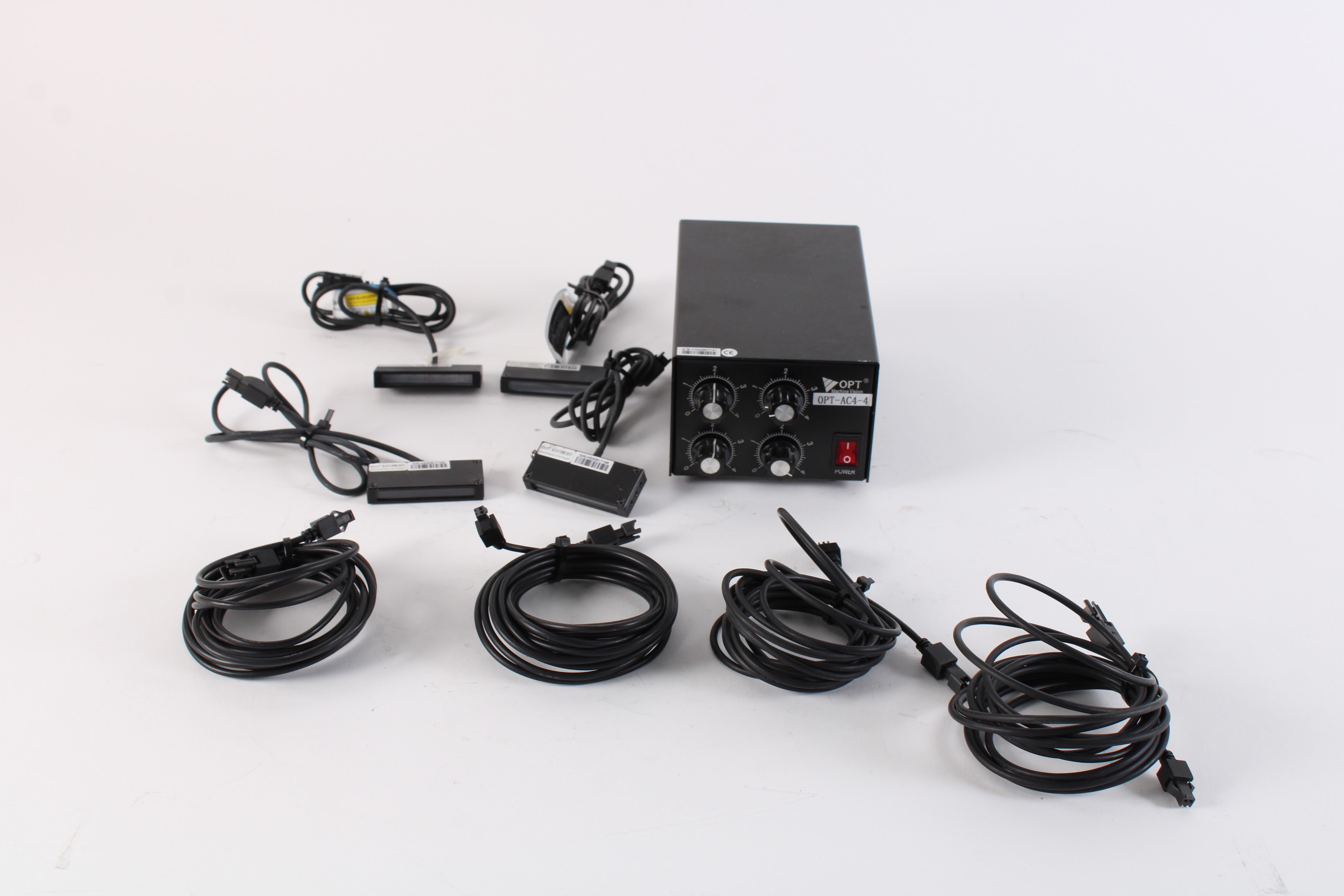 Opt Machine Vision OPT-AC4-4 Controller W/ 4x OPT-LXTG601011-V2-W LED ...