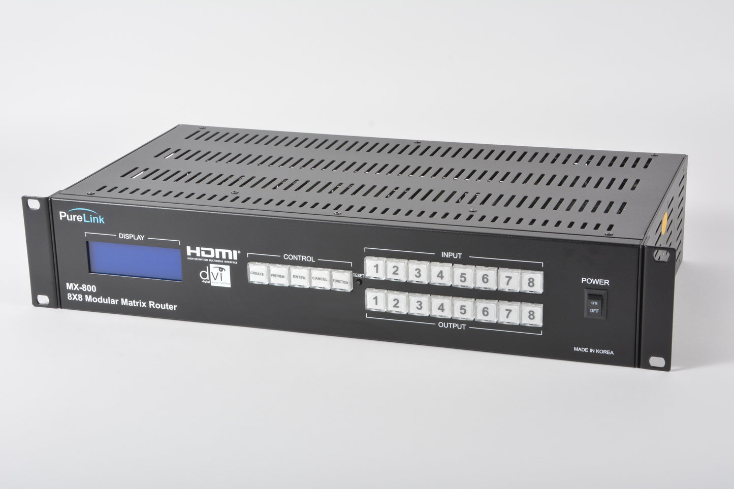 PureLink MX-800 8X8 Modular Matrix Router 3x Slot Cards 8x4 HDMI HD-Ba ...
